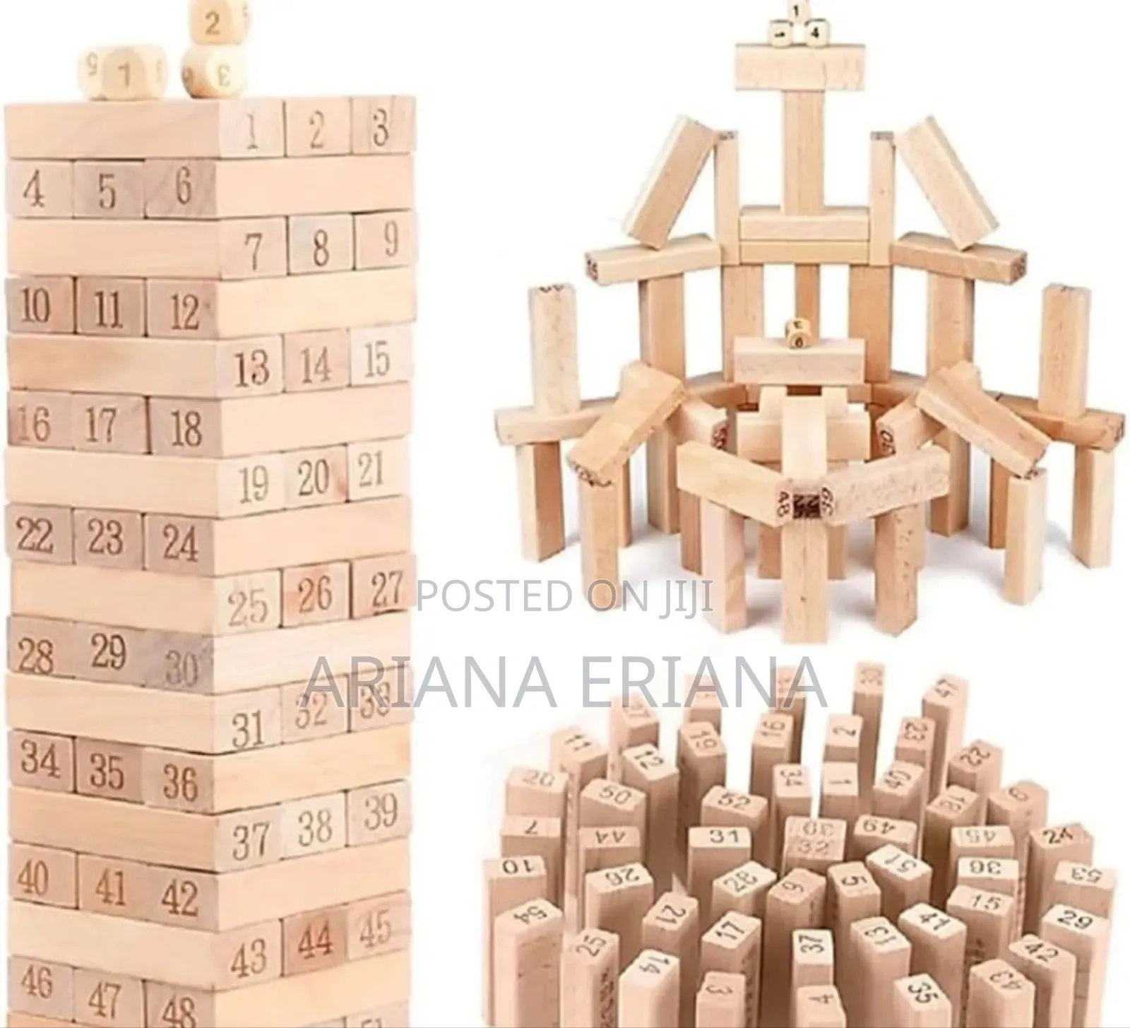 Original Wooden Jenga Blocks in Central Division - Books & Table Games ...