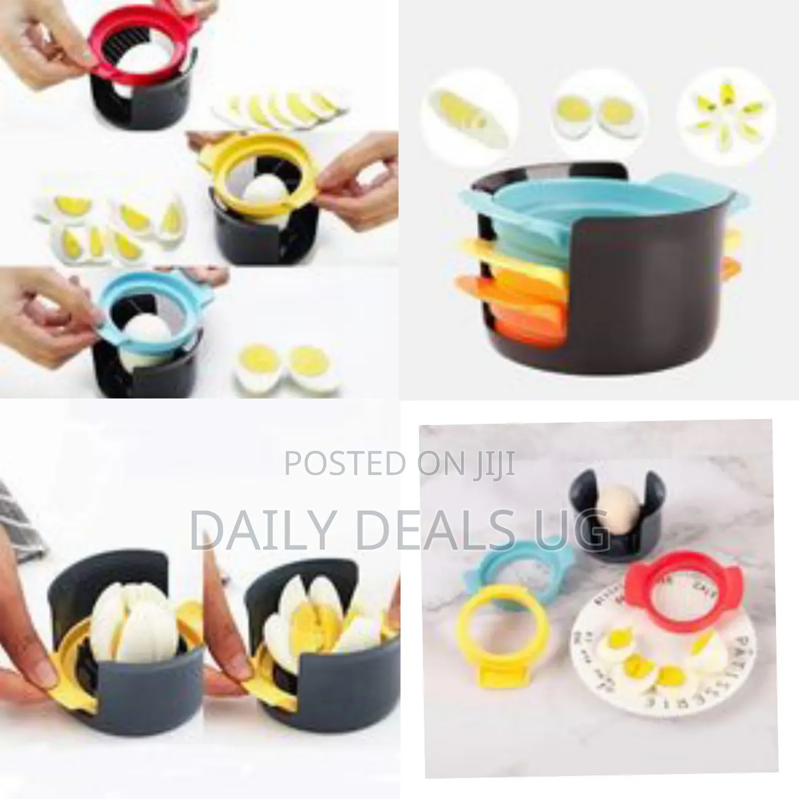 4 In1 Egg Slicer Cutter for Hard Boiled Eggs-Multi-Colour in Central ...