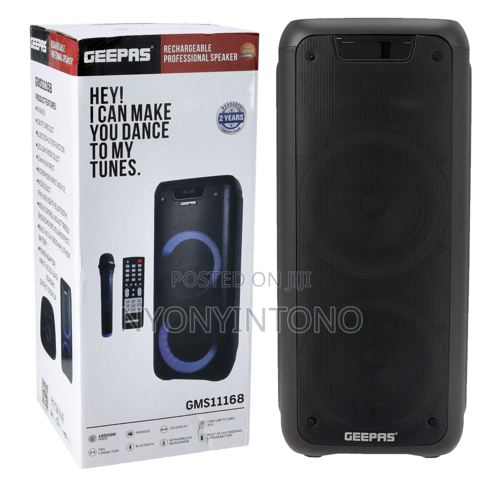 Geepas Professional Rechargeable Speaker With Microphone Gsm11168 in ...