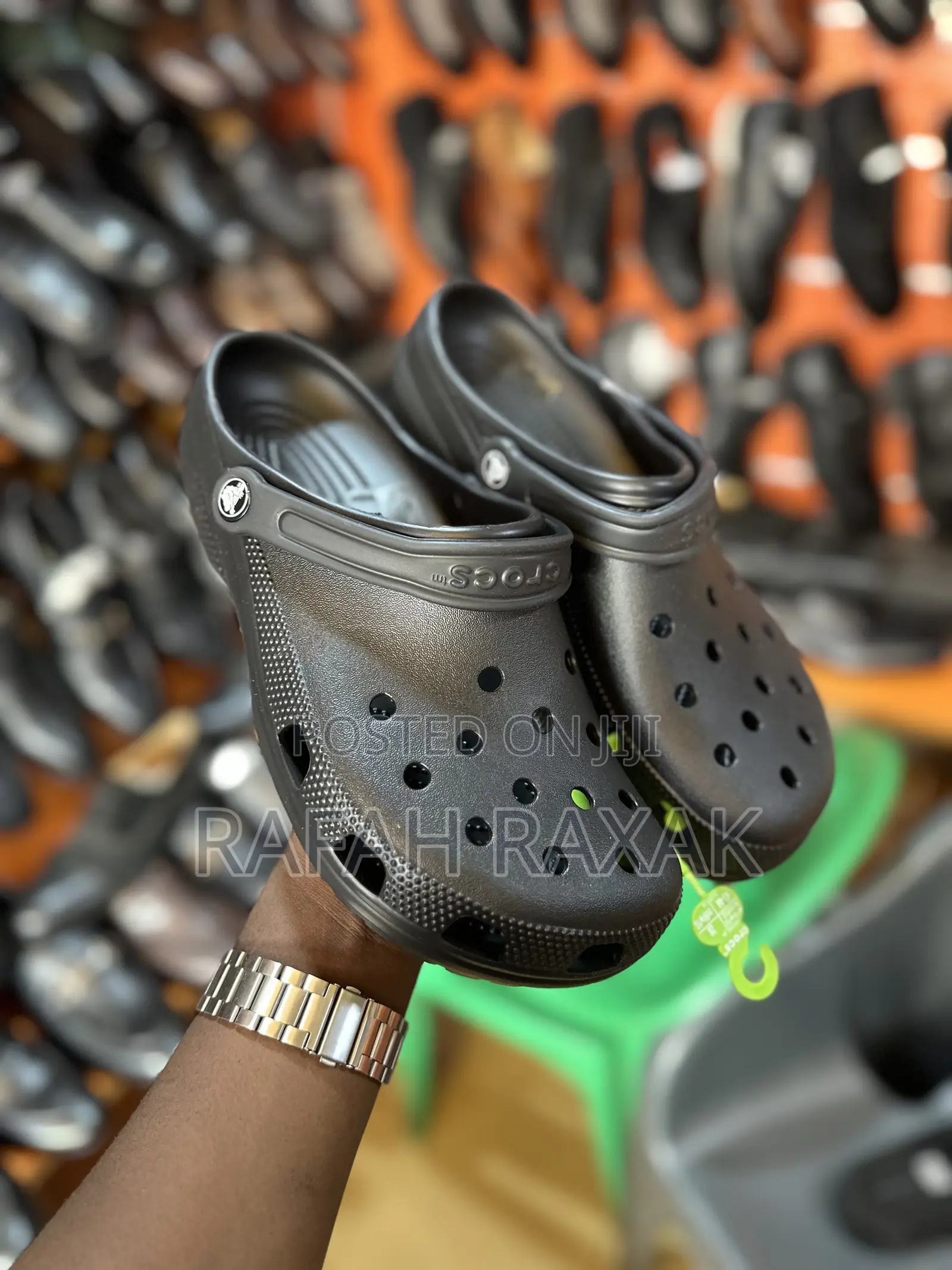 Original Men’S Black Rubber Crocs Classic Clogs in Central Division ...