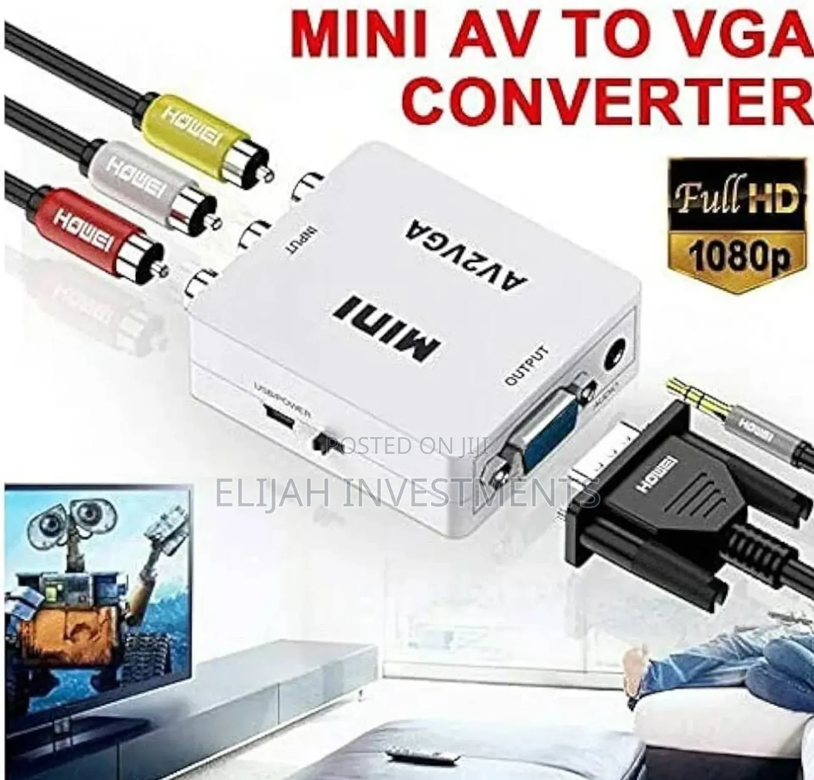 High Speed Av To Vga Video With Audio Box in Central Division ...