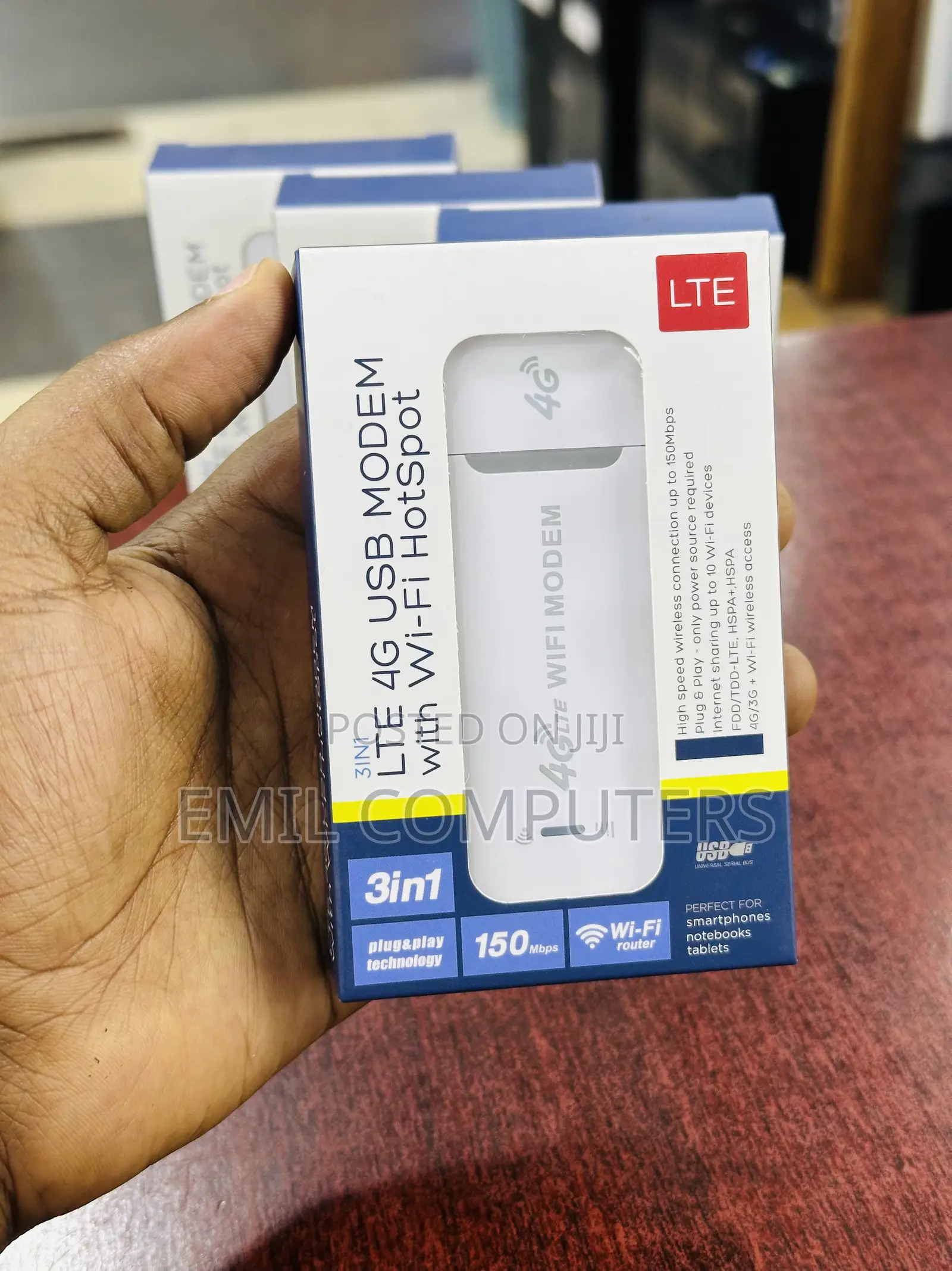3-in-1 Lte 4g Usb Modem With Wi-Fi Hotspot in Central Division ...