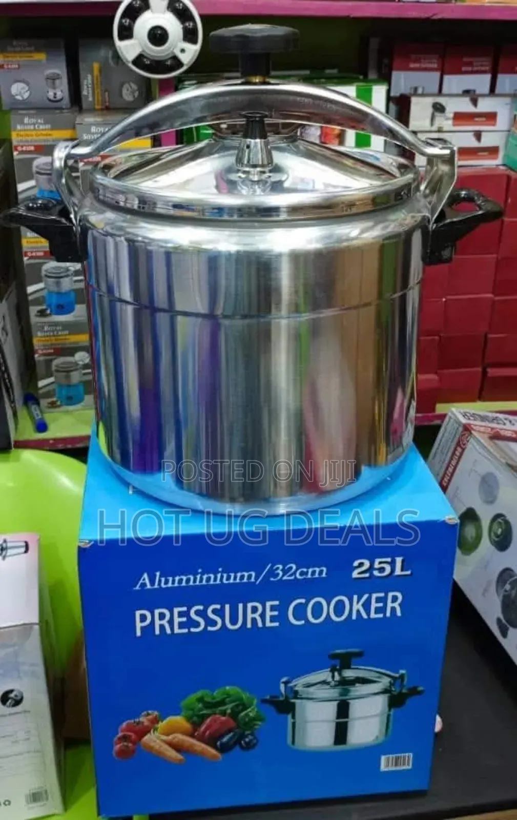 25 Liters / 25l Stainless Steel Pressure Cooker Saucepan Pot- Silver in ...