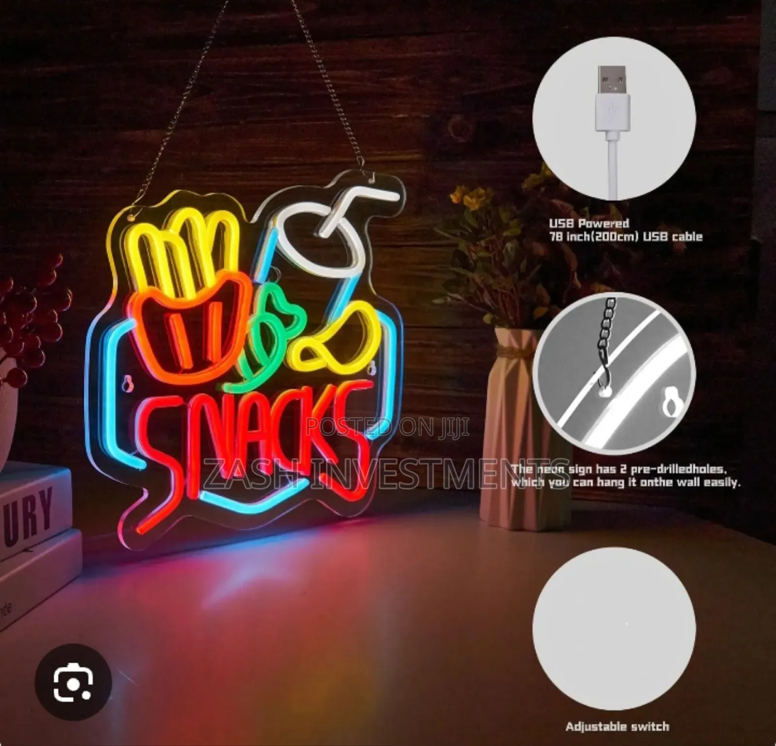 Snack Led Neon Sign in Central Division - Lighting, Zash Stores | Jiji.ug