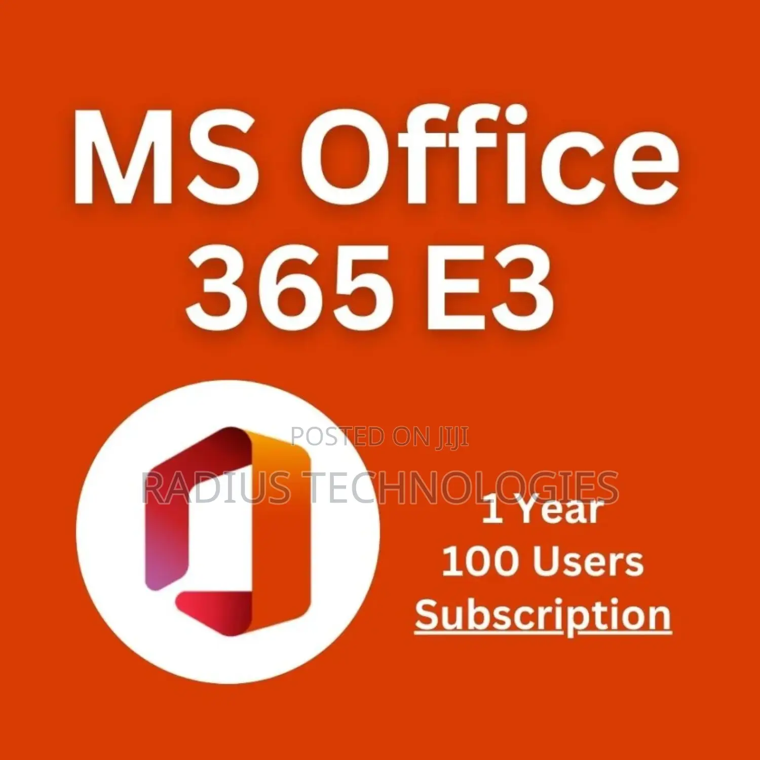 Microsoft Office 365 E3 With Teams – 100 User, 1 Year Subscription in Central Division ...