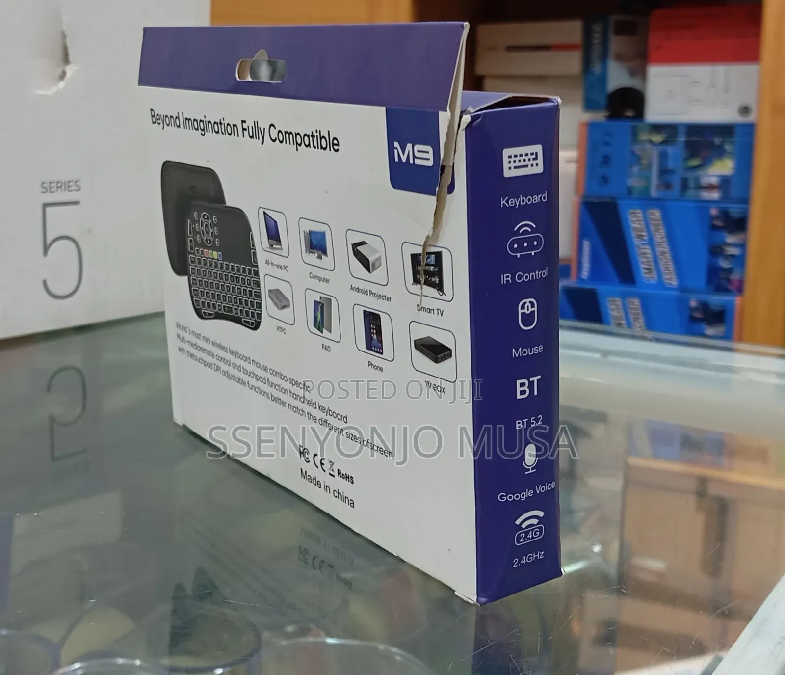 M9 Wireless Mini Backlit Keyboard With Touchpad – Black in Central ...