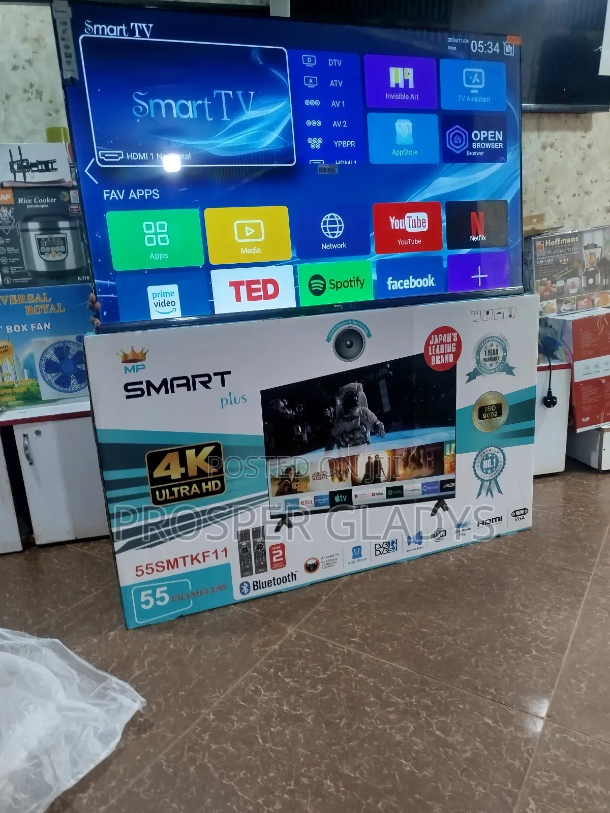 55 Inches Led Smart Plus Digital Flat Screen Flameless. in Central Division - TV & DVD Equipment ...