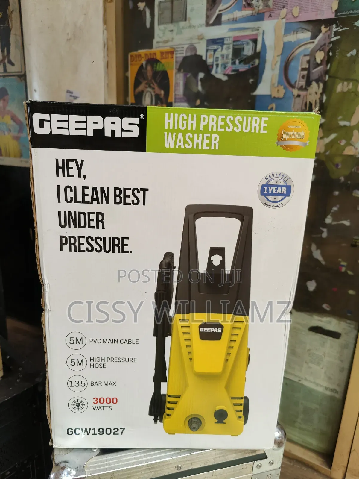 Geepas Electric High Pressure Washer Hydro Jet Car Washer in Central ...