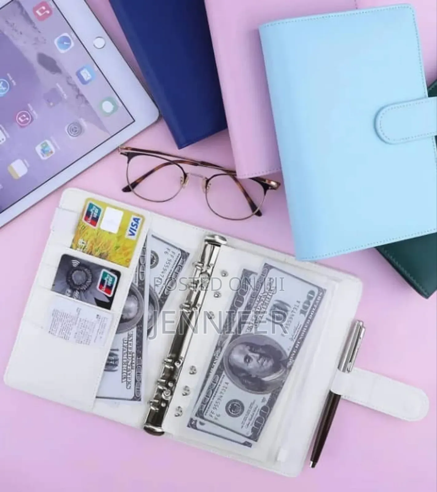 A5 Refillable 6-ring Leather Binder Notebook Cover in Rubaga ...