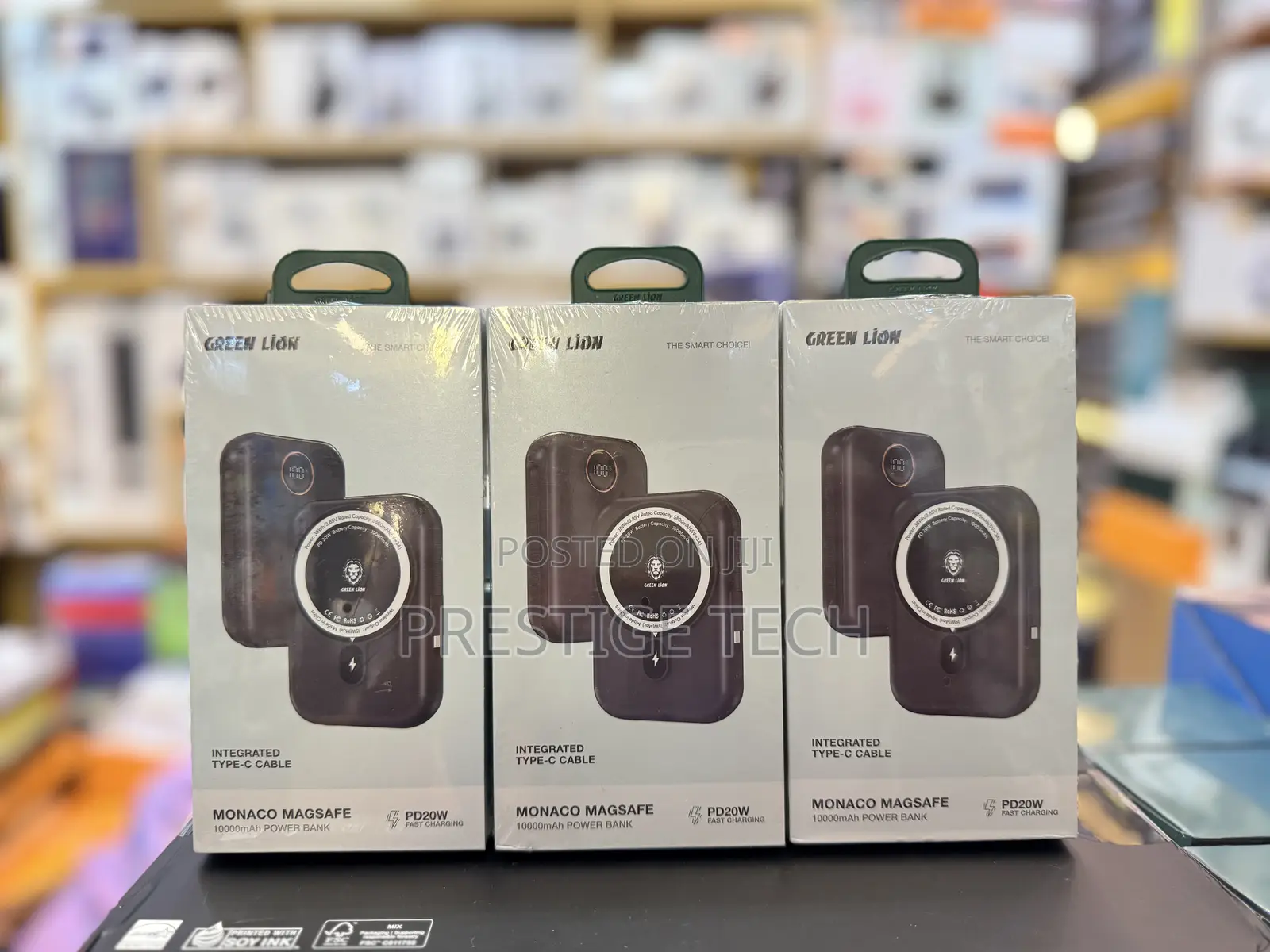 Green Lion Monaco Magsafe Power Bank 10000mah 20w With Type C Cable in ...