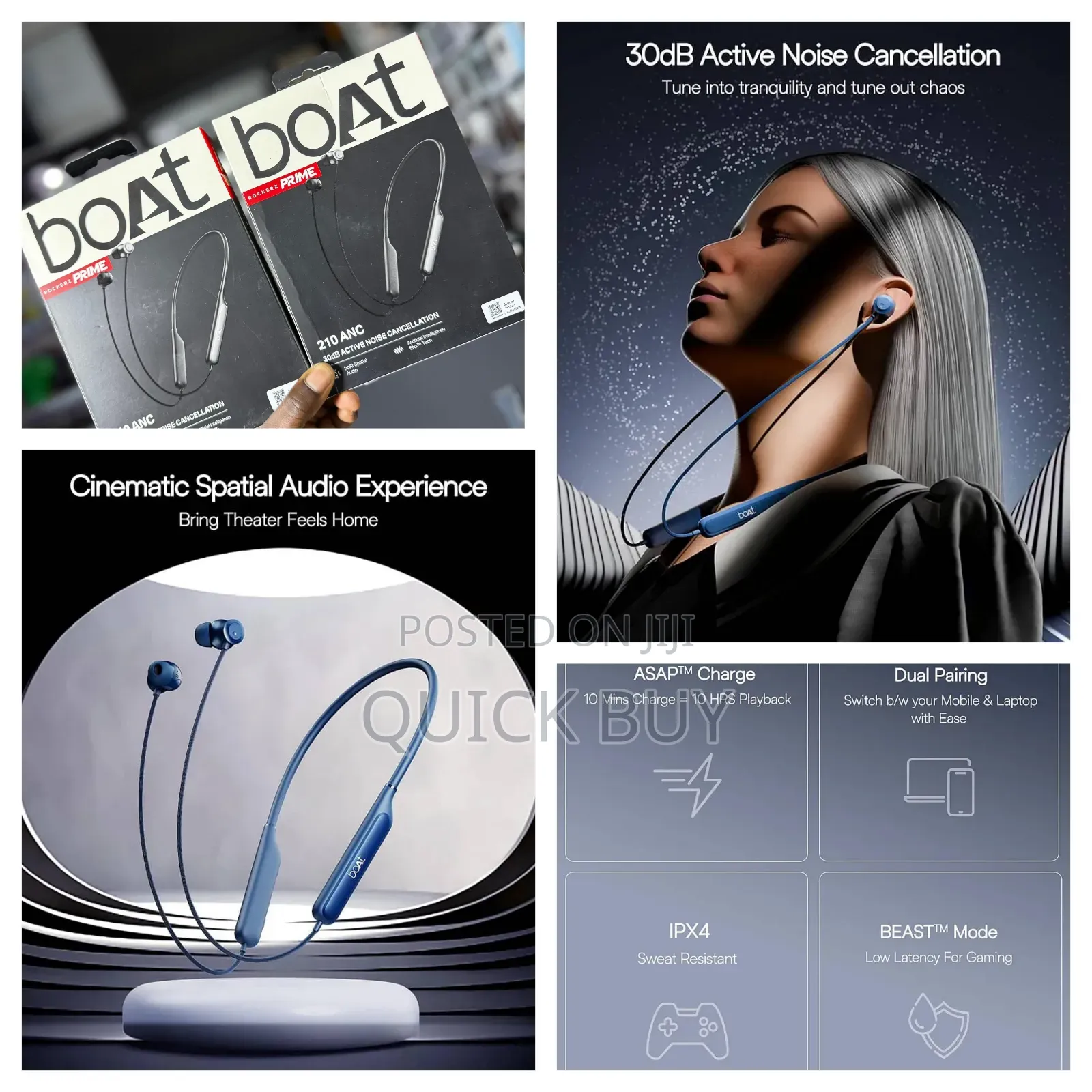 Boat Rockerz 210 Anc Wireless Neckbands in Central Division ...