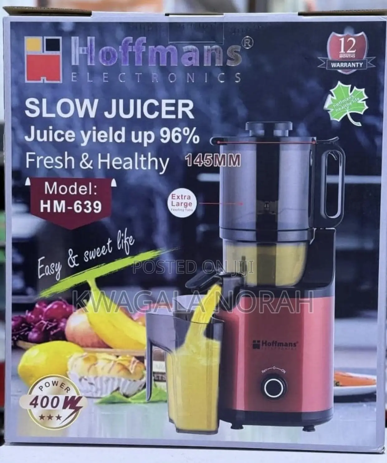 Hoffmans Slow Juicer Hm 639 (400w Motor) in Central Division - Kitchen ...