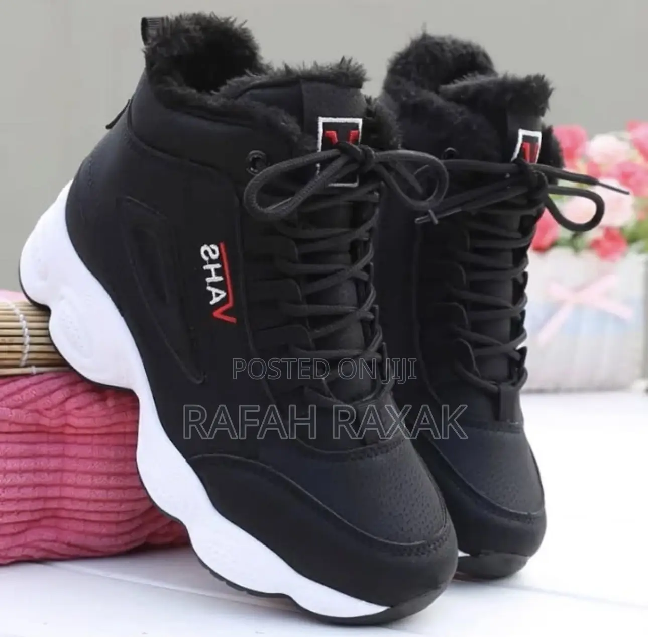 New Black/White Vahs Warm Winter Shoes in Central Division - Shoes ...