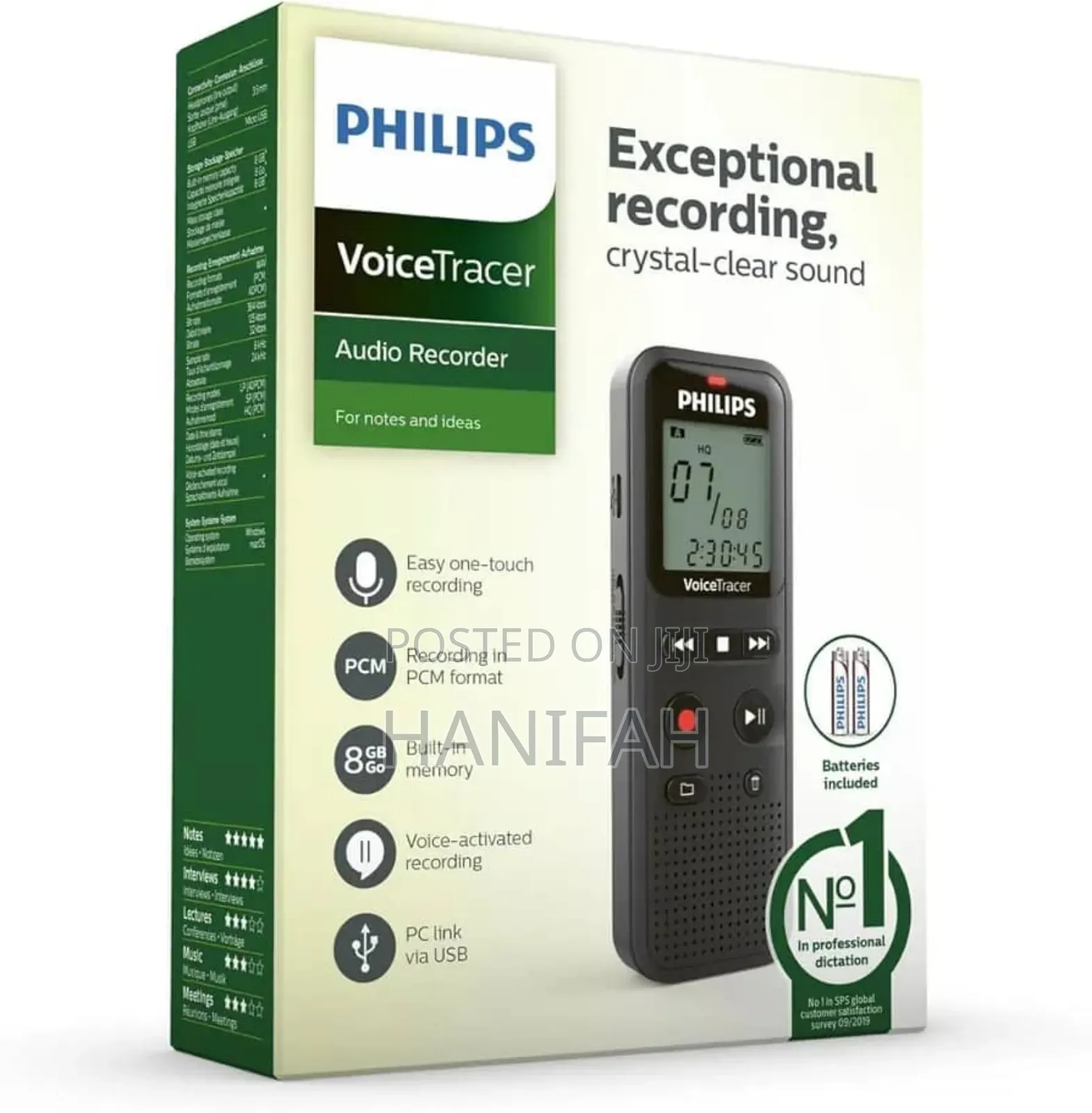 Philips Voicetracer Dvt1160 Audio Recorder in Central Division - Audio ...