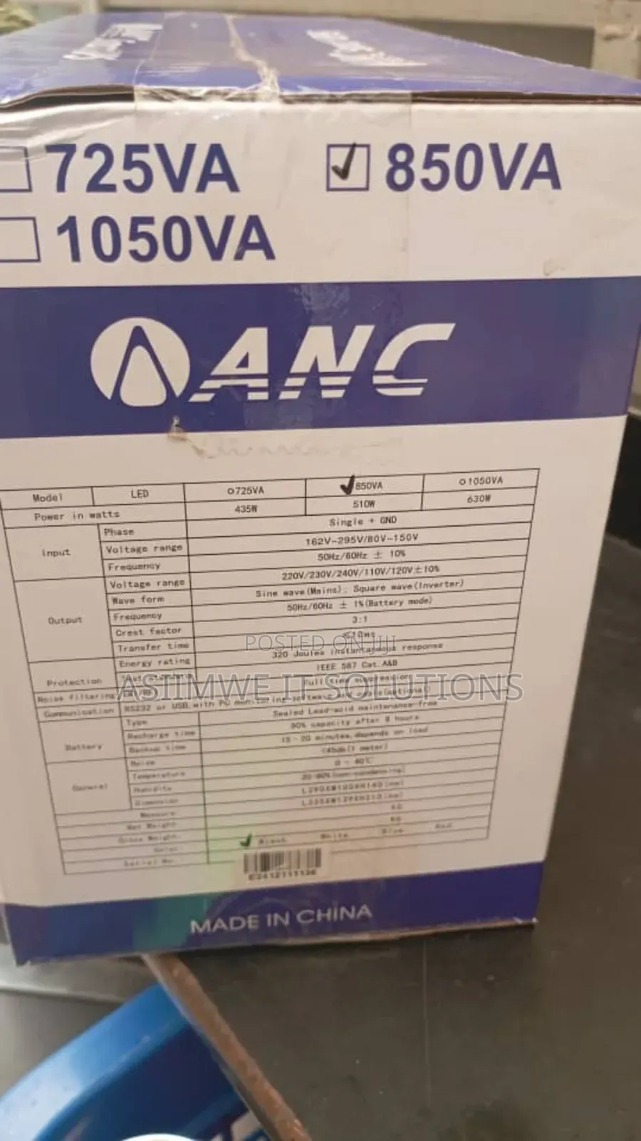 Anc Smart Ups (Uninterruptible Power Supply). for sale - ASIIMWE IT ...