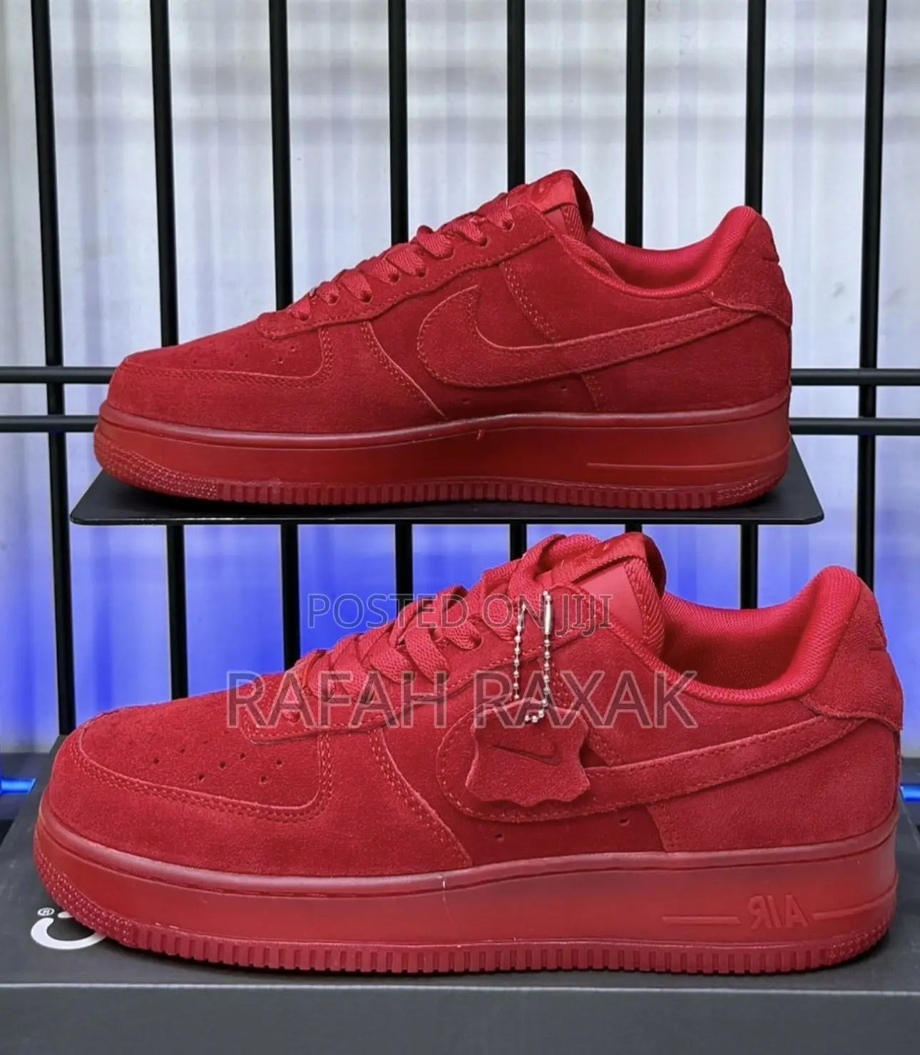 Nike Air Force 1 Low “07” Red Suede Sneakers in Central Division ...
