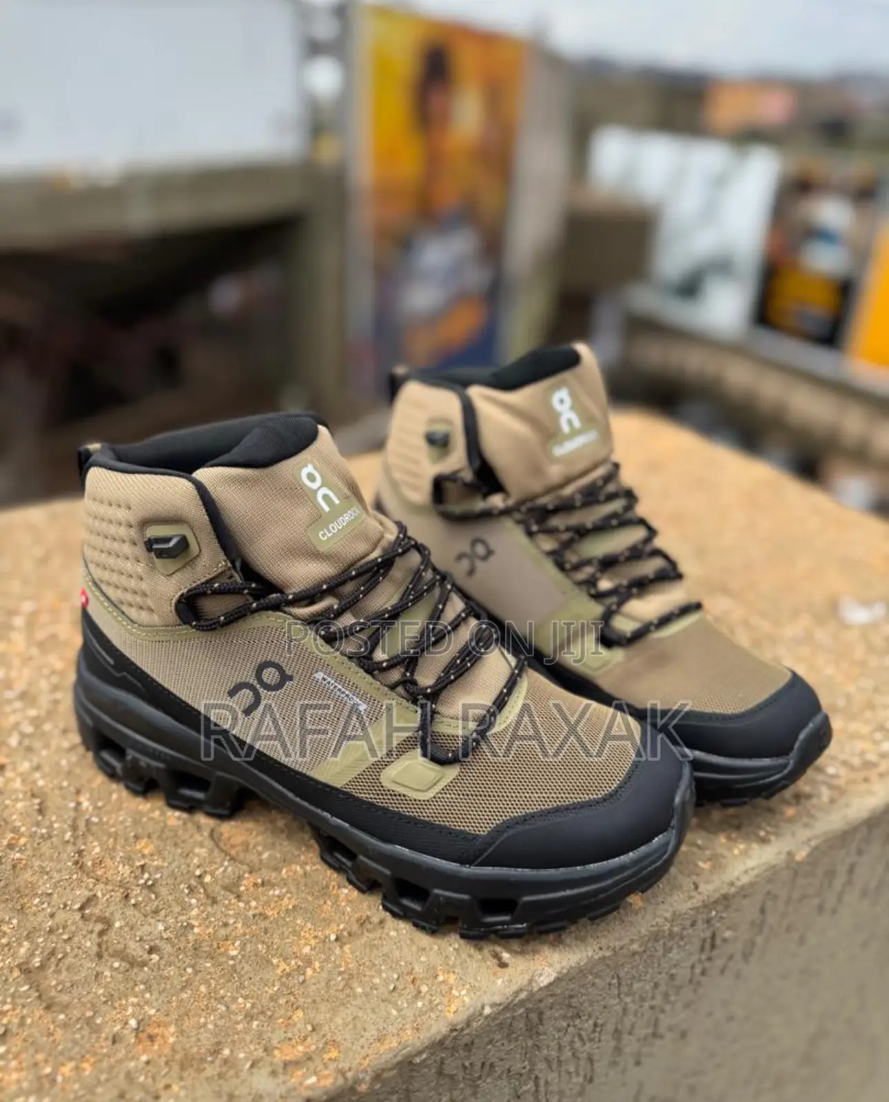 Men’S On Cloudrock Mid Waterproof Hiking Sneaker Boots in Central ...