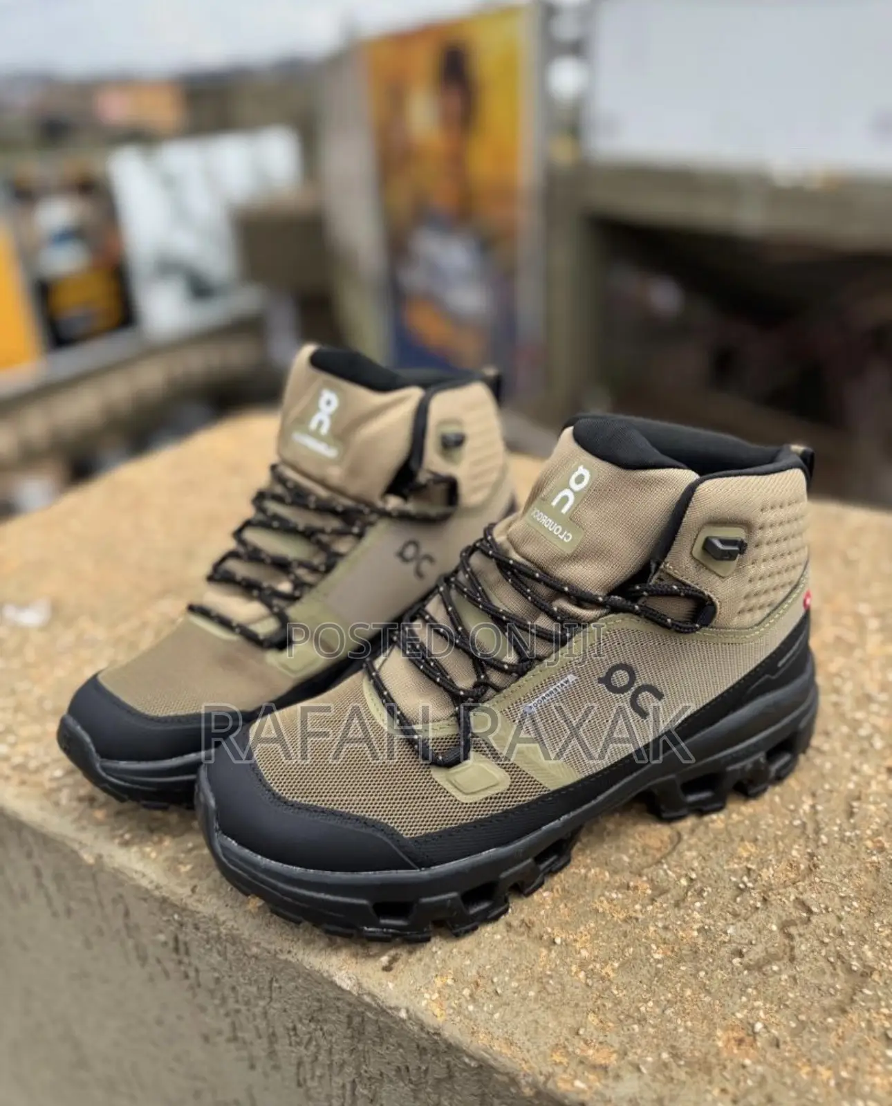 Men’S On Cloudrock Mid Waterproof Hiking Sneaker Boots in Central ...