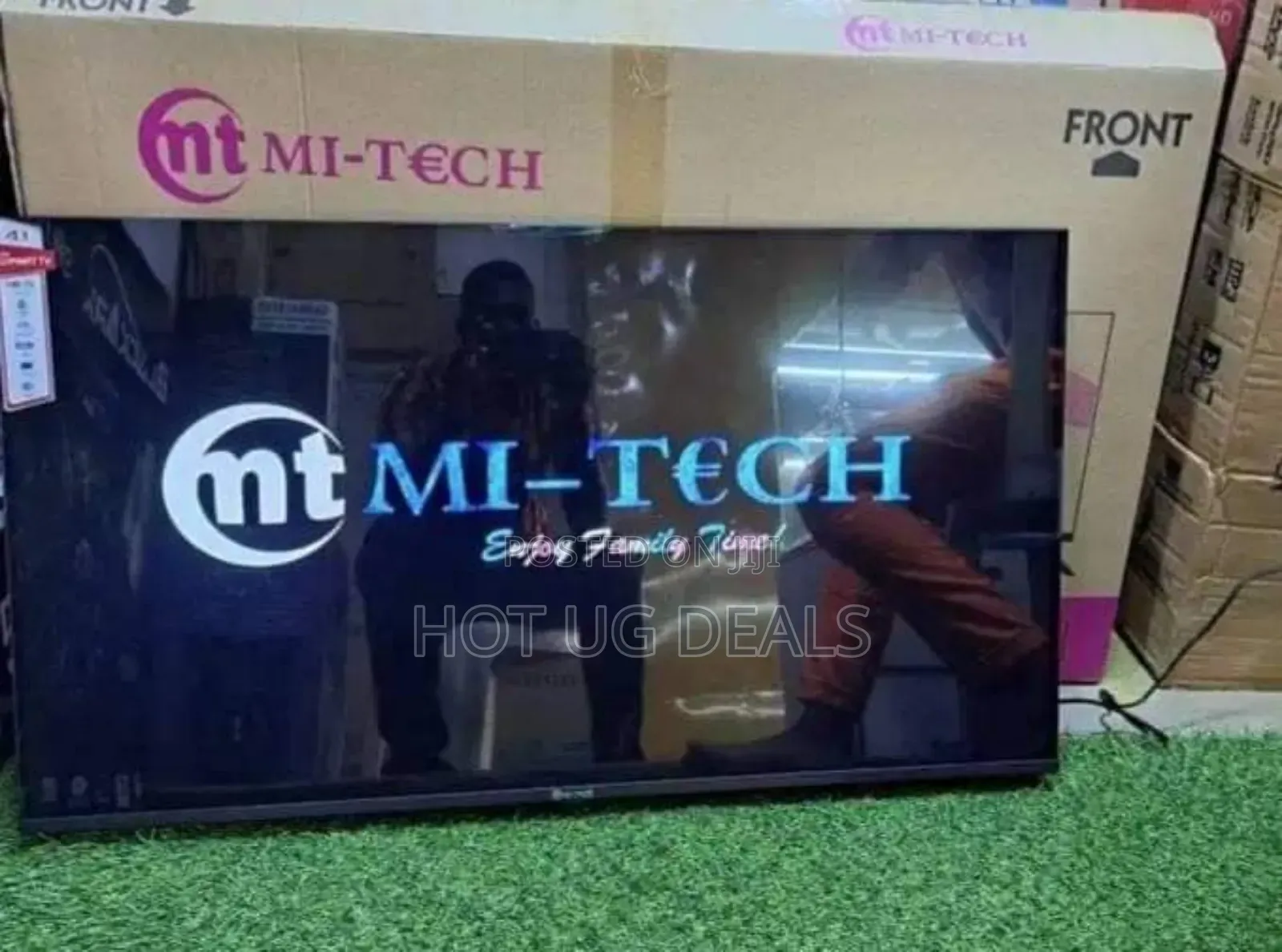Mitech 43" Inch Smart Tv ( With Netflix) Hdmi, Usb Ports Led Tv- Black ...