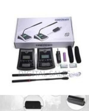 2 Piece Portable Dual Channel Conference Podium Wireless Microphone in ...