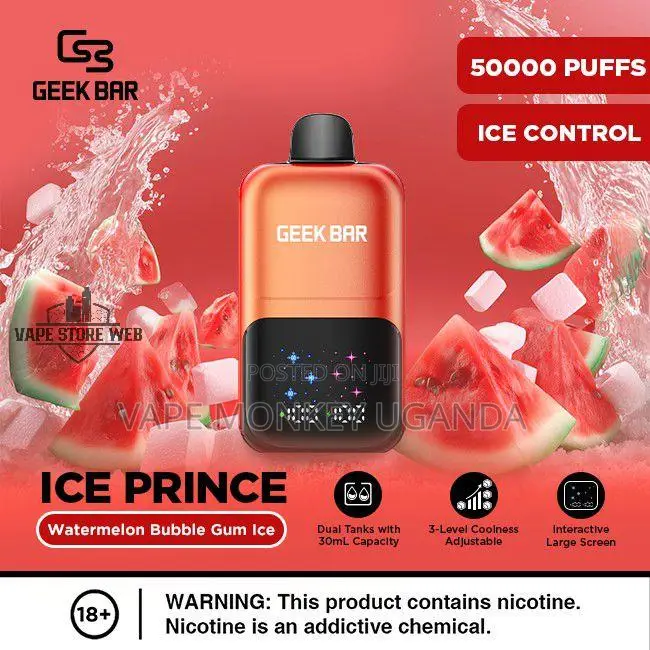 Geek Bar Ice Prince 5000 Puffs Disposable Vape in Uganda in Central ...