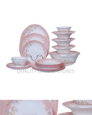 26 PCS Flowered Opalware Dinner Set With Saucer, Plates,Side Plate in ...