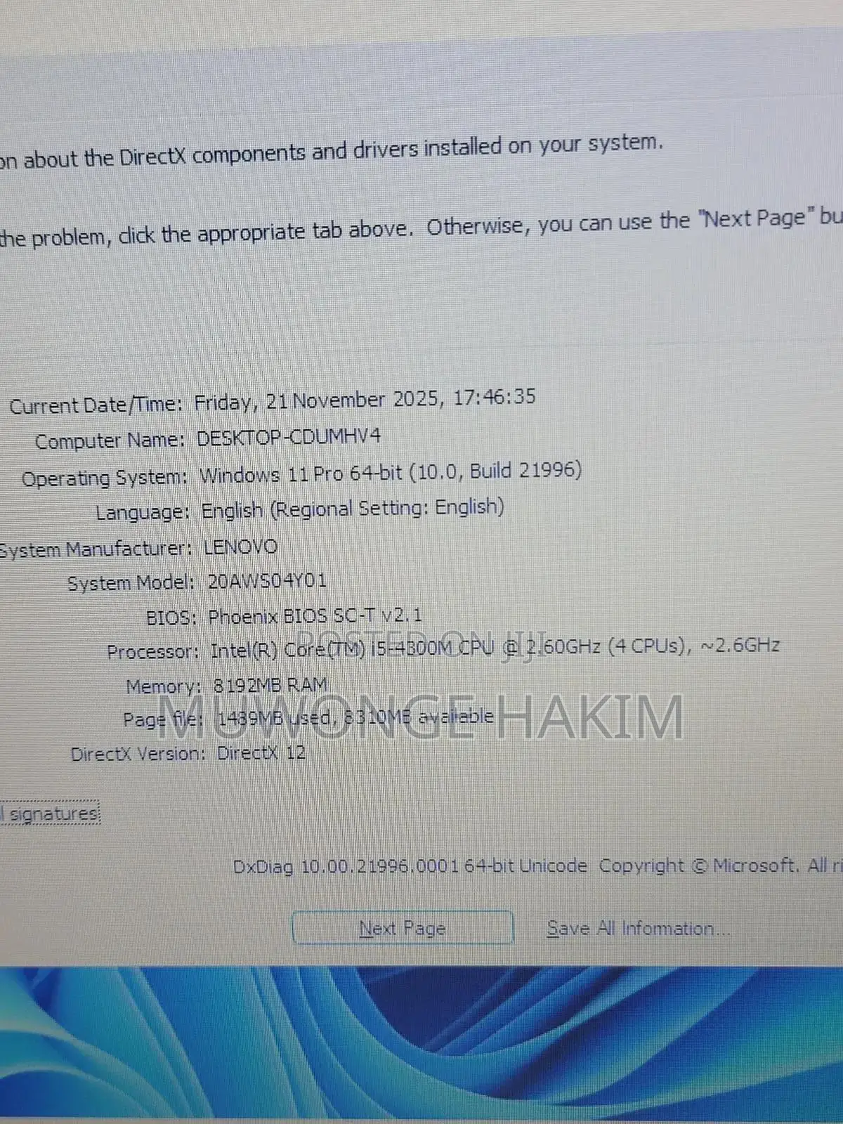 Laptop Lenovo ThinkPad T440p 8GB Intel Core I5 SSD 128GB in Central ...