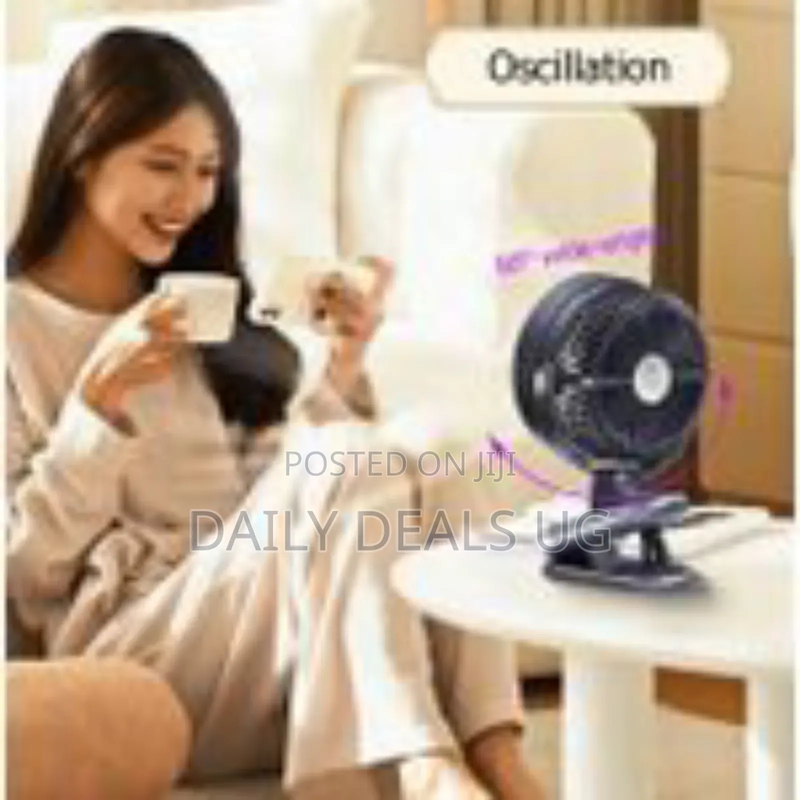 Auto Oscillating Table Fan 6.5-Inch, Timer, Digital Display in Central ...