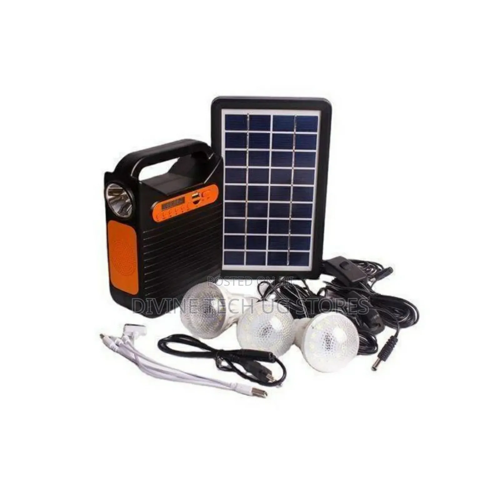 Easy Power Solar Kit With 3 Bulbs, Torch and Fm Radio, Usb Port in ...