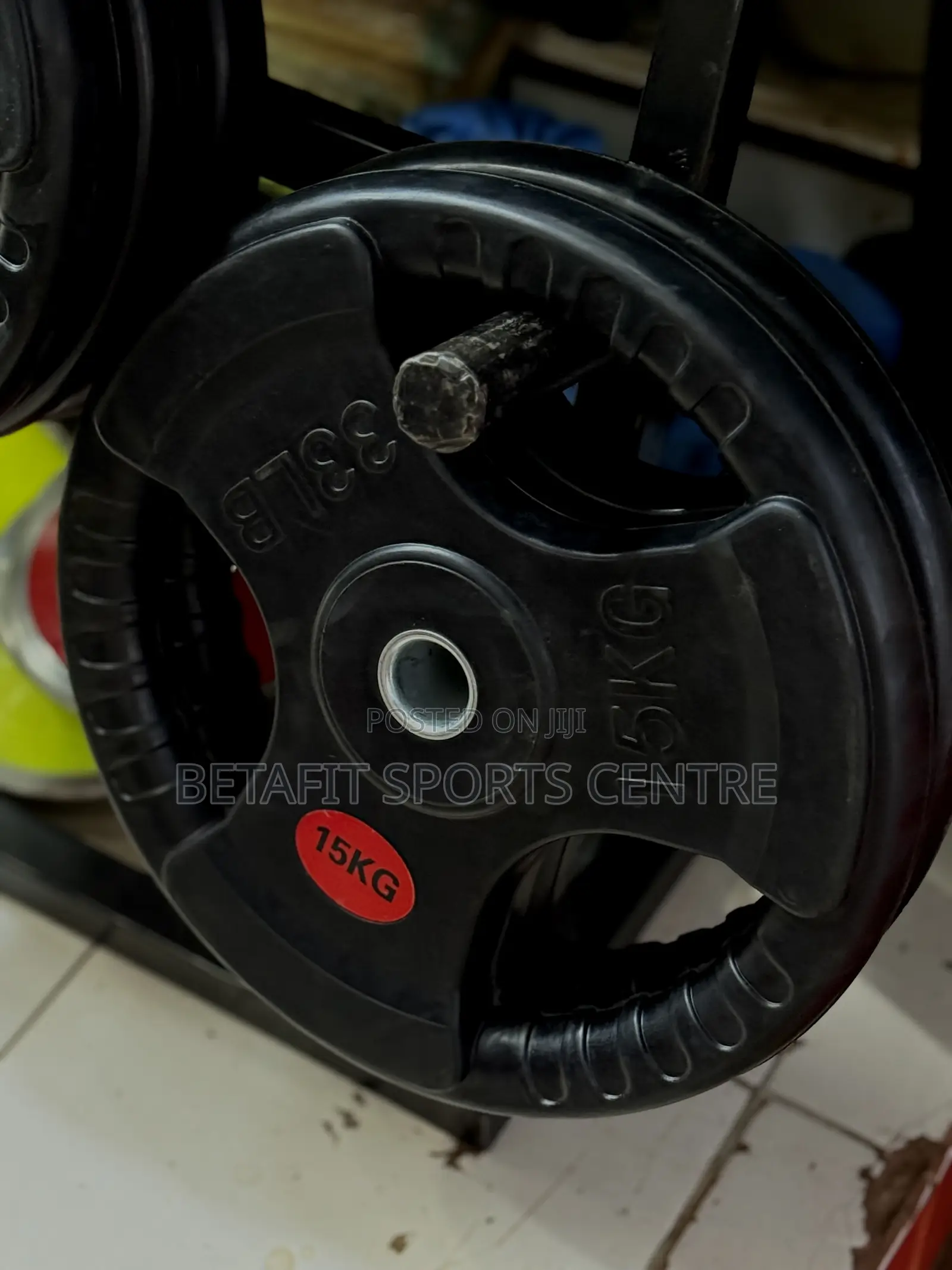 Weight Lifting Plates 15 Kg Pair Small Hole in Central Division ...