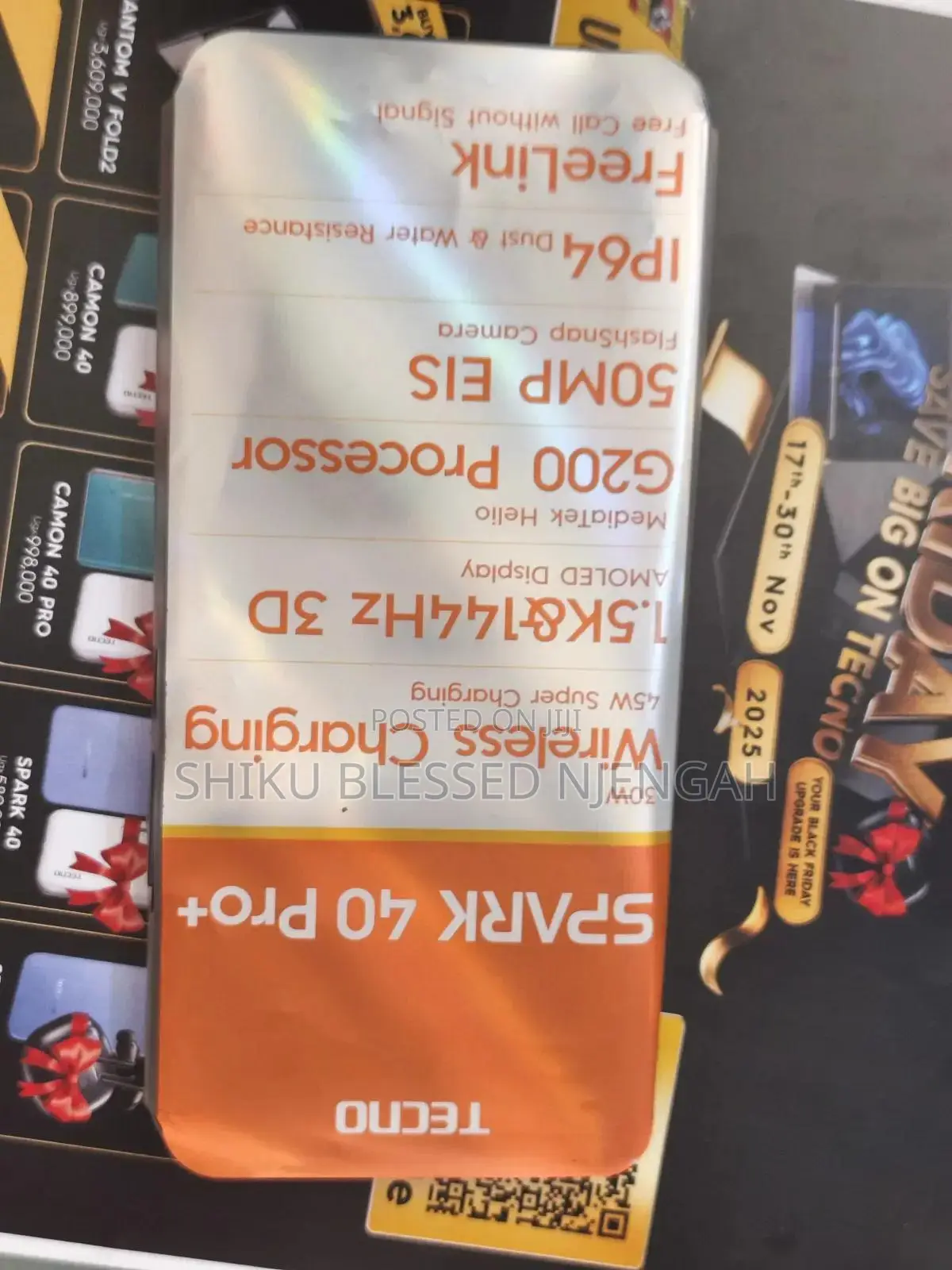 New Tecno Spark 40 Pro+ 256 GB White in Lira - Mobile Phones, Sammy Mburu | Jiji.ug