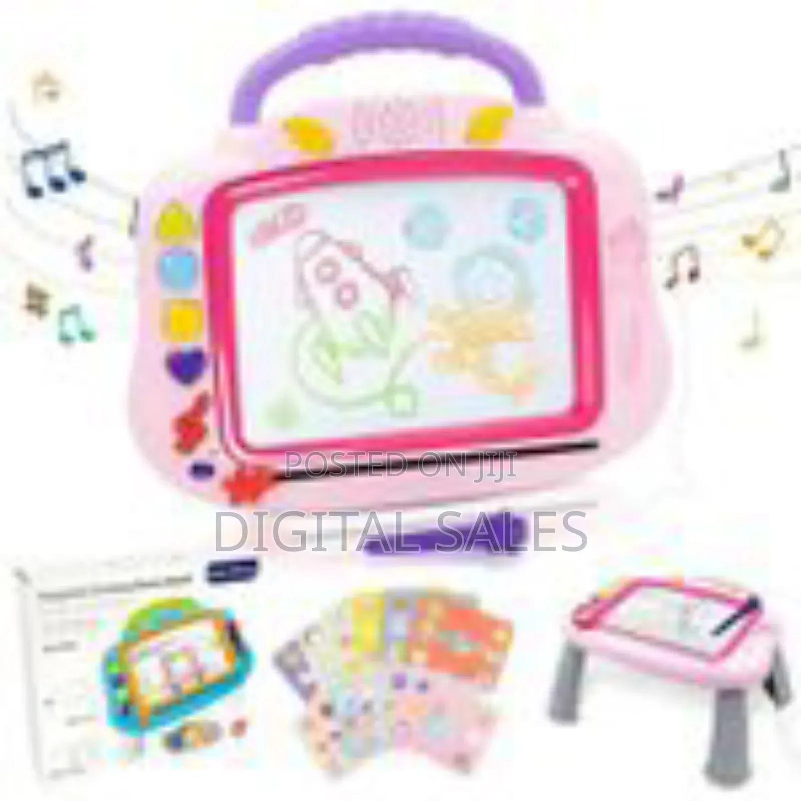 Magnetic Drawing Board, 3in1 Light Up Musical Doodle Board For Toddler ...
