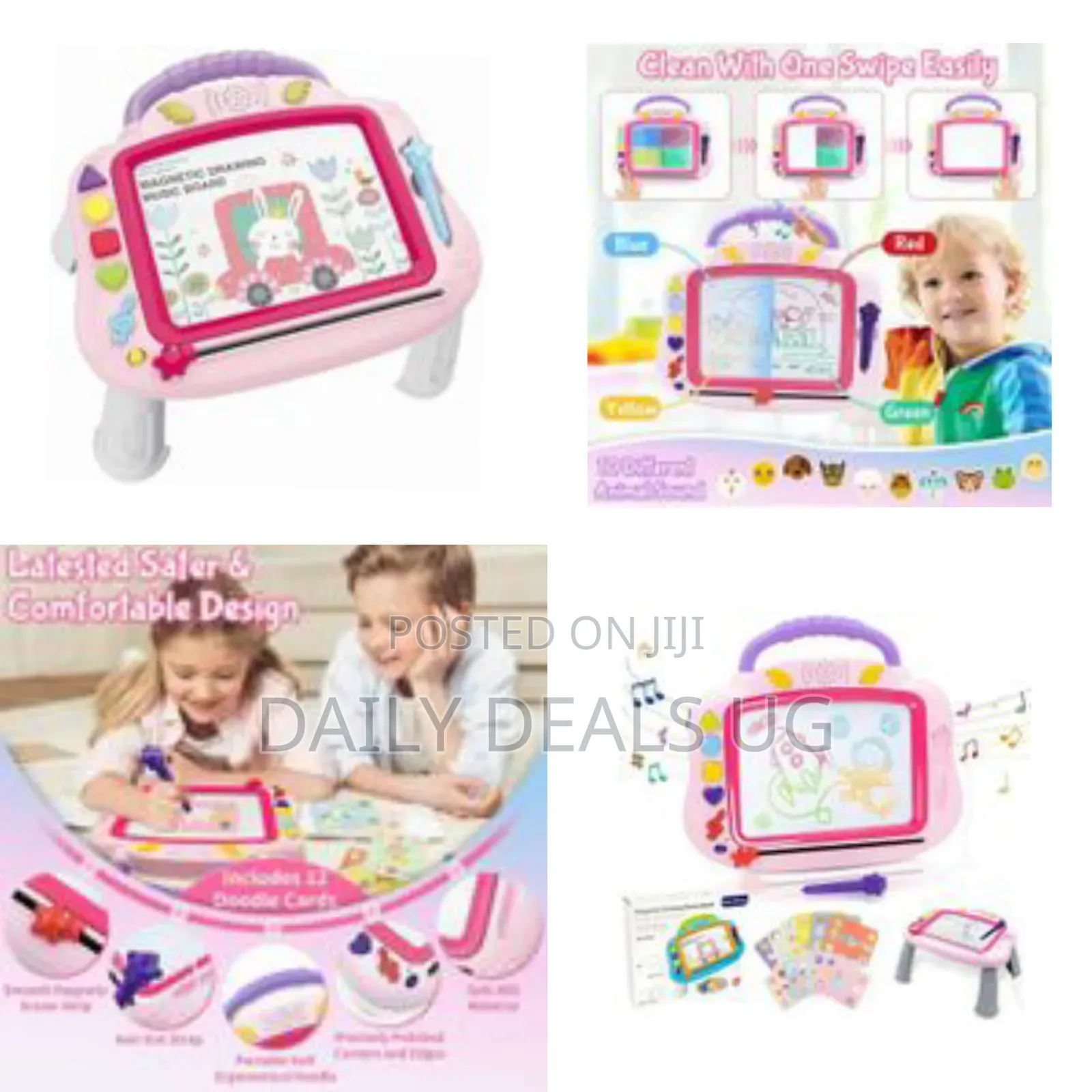 Magnetic Drawing Board, 3in1 Light Up Musical Doodle Board for Toddler in Central Division ...