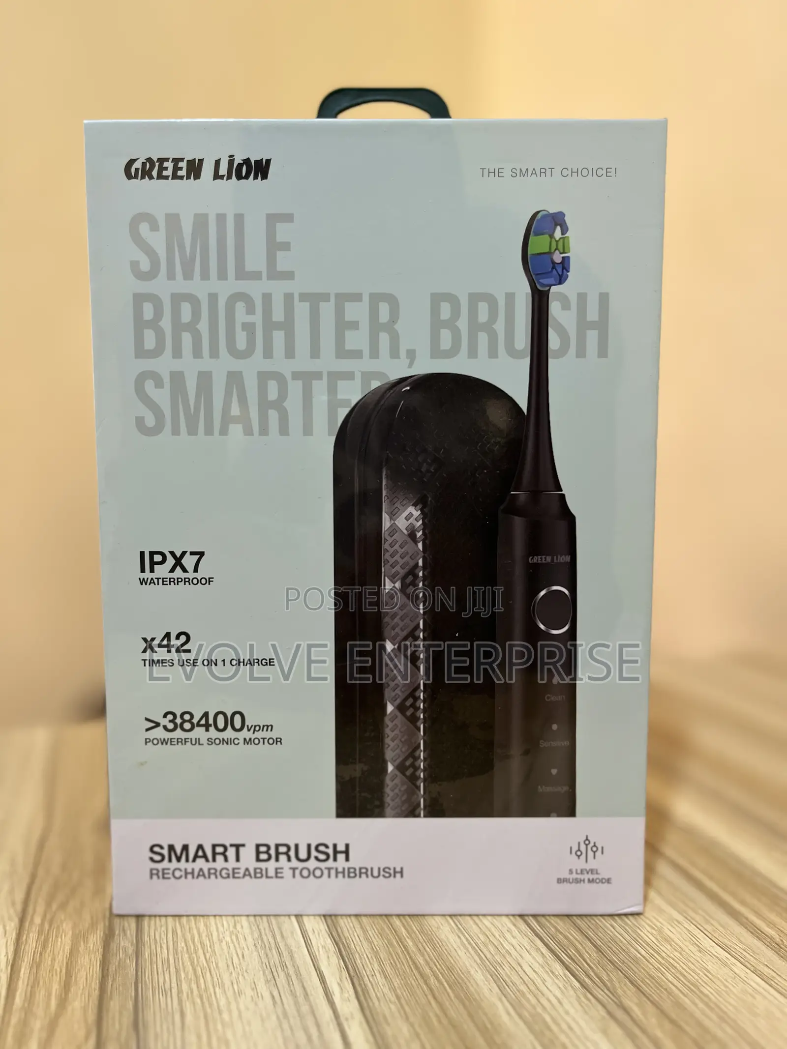 Green Lion Smart Brush Rechargeable Toothbrush - Black in Central ...
