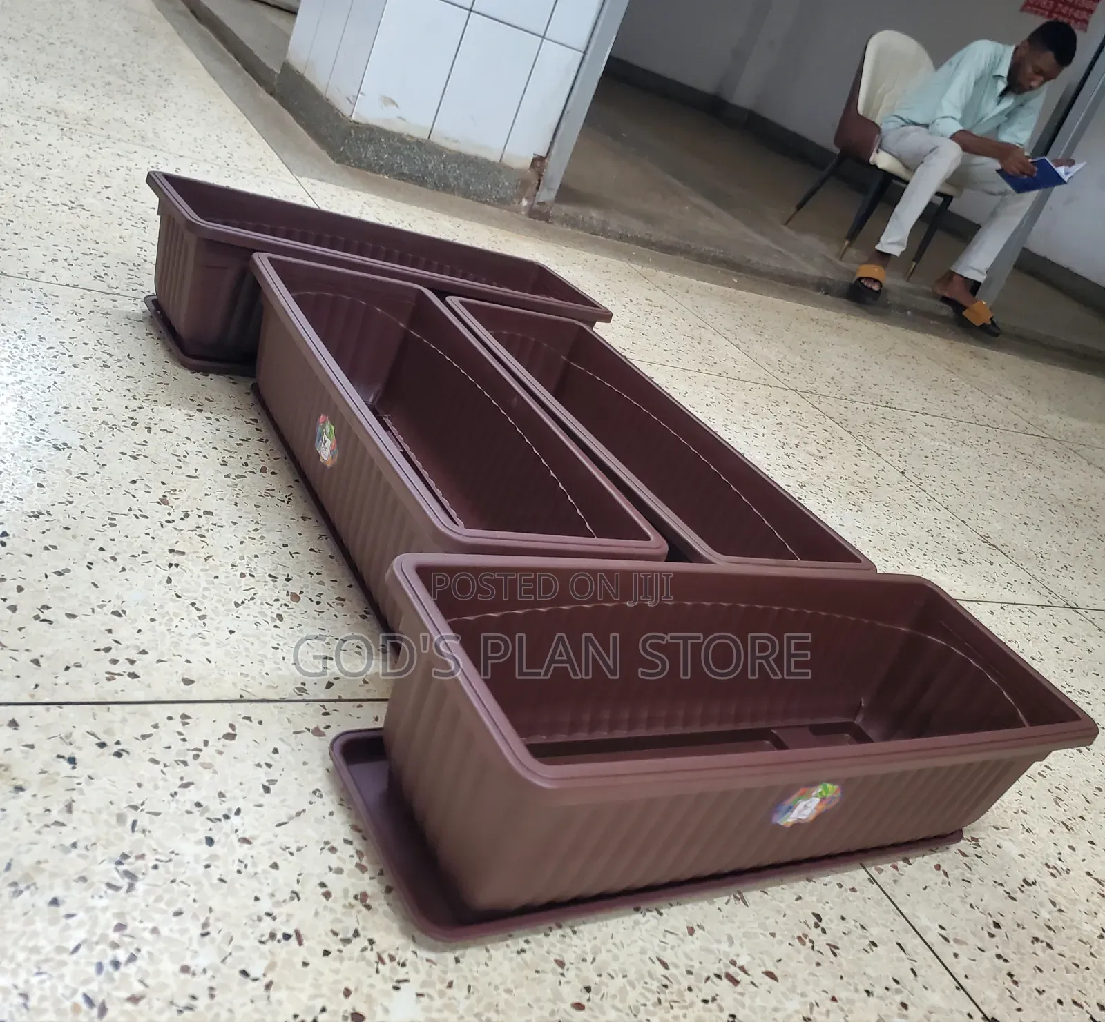 Rectangular Plastic Flower Pots Flower Pots Rectangle in Central ...