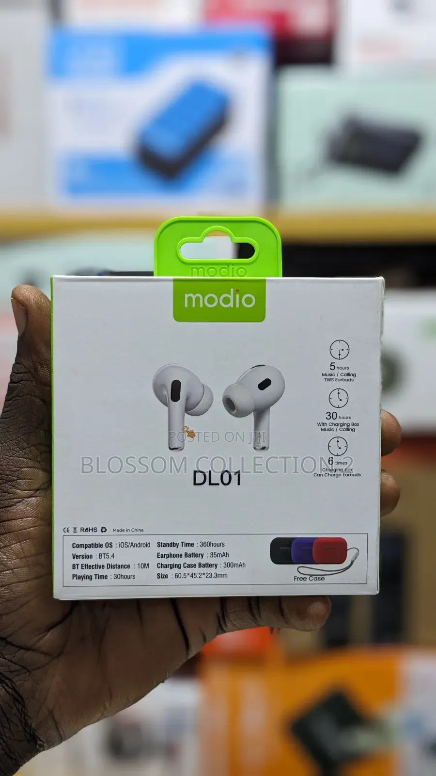 Modio Dl01 True Wireless Earphones With Smart Touch Display, Anc in ...