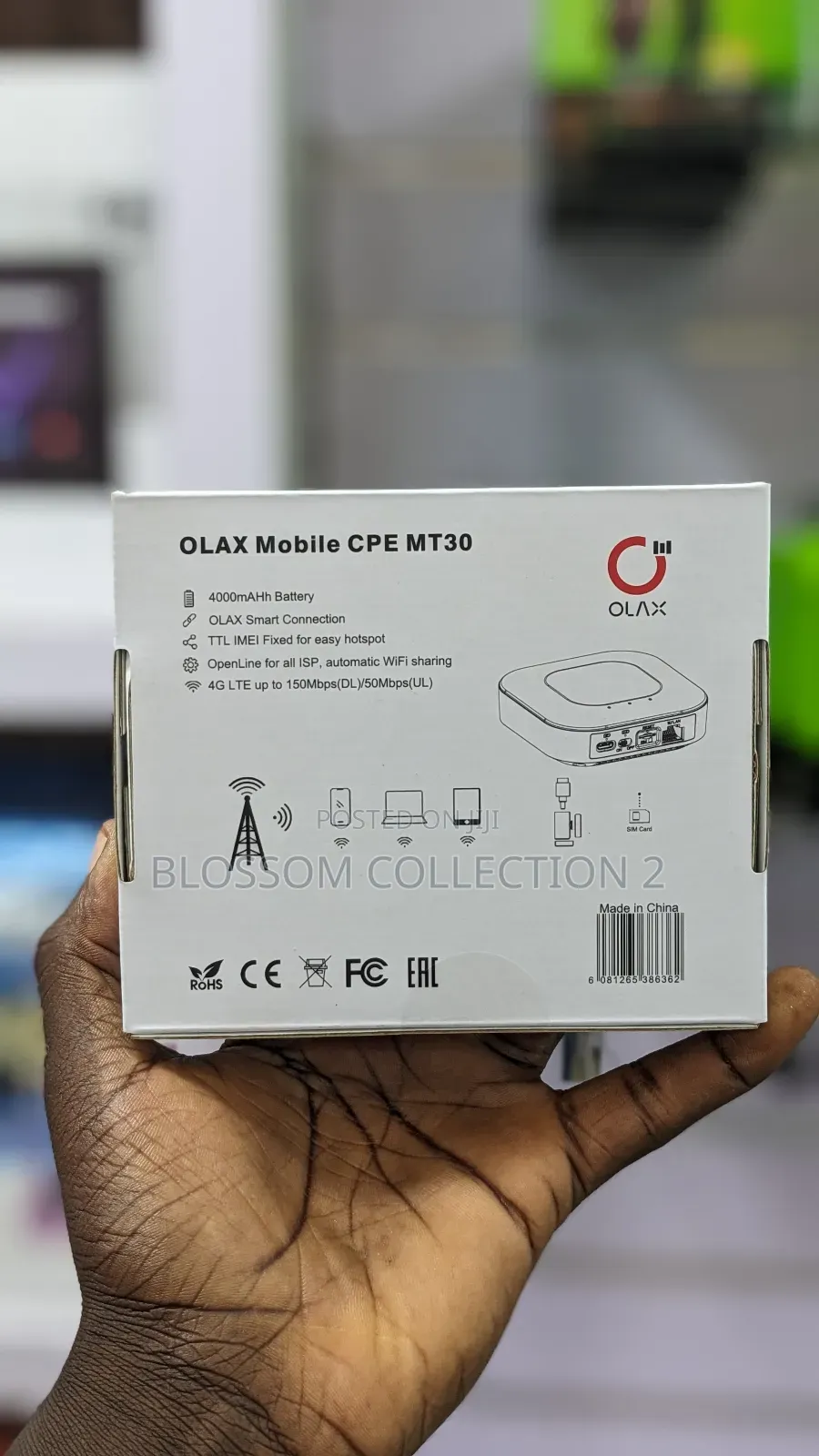 Olax Mt30 Wifi 4g Lte Router 4000mah Cpe Pocket Mifi Modem Router in ...