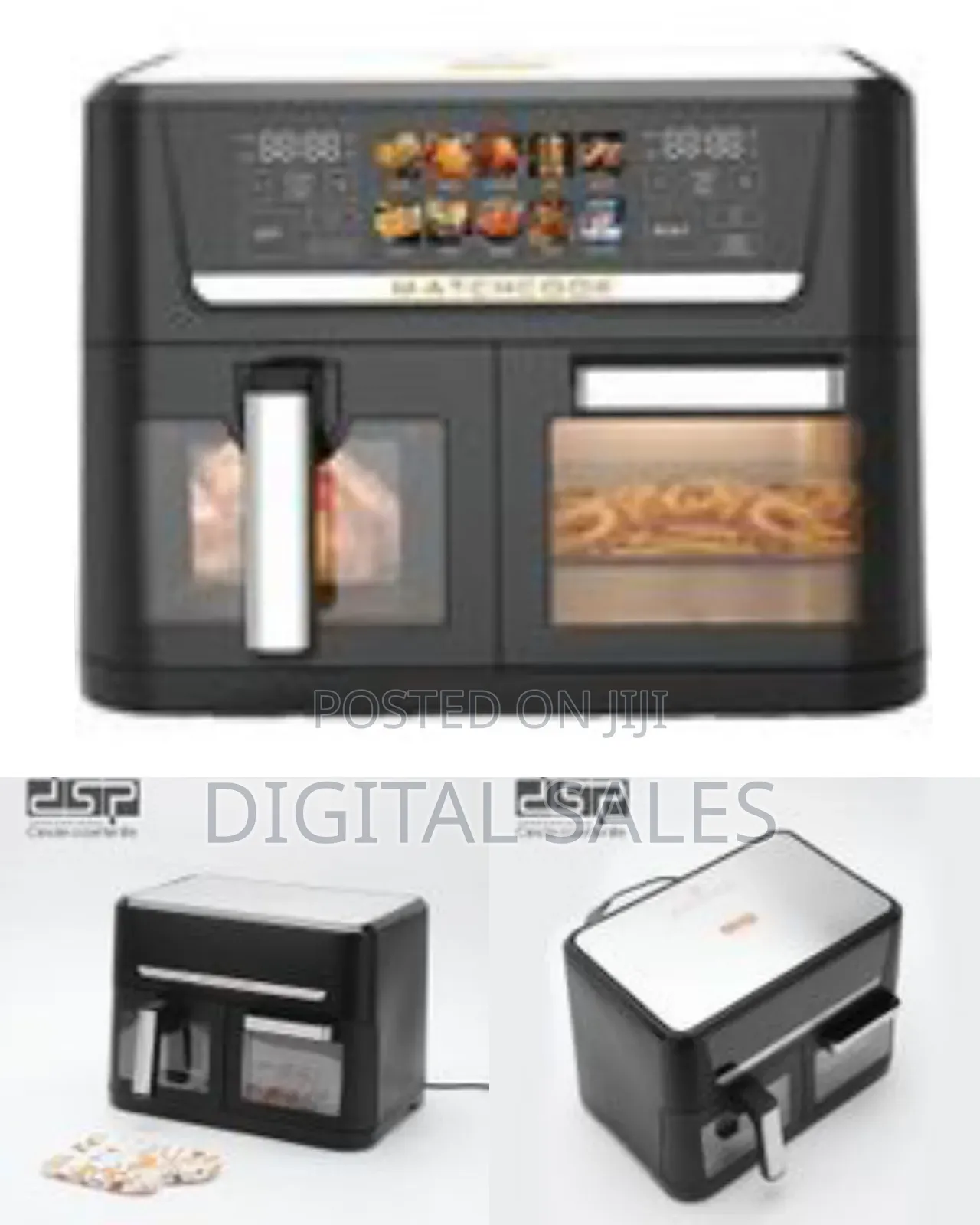DSP Kb2188 Dual Zone Air Fryer Oven14l With Visual Window, 1700w in ...