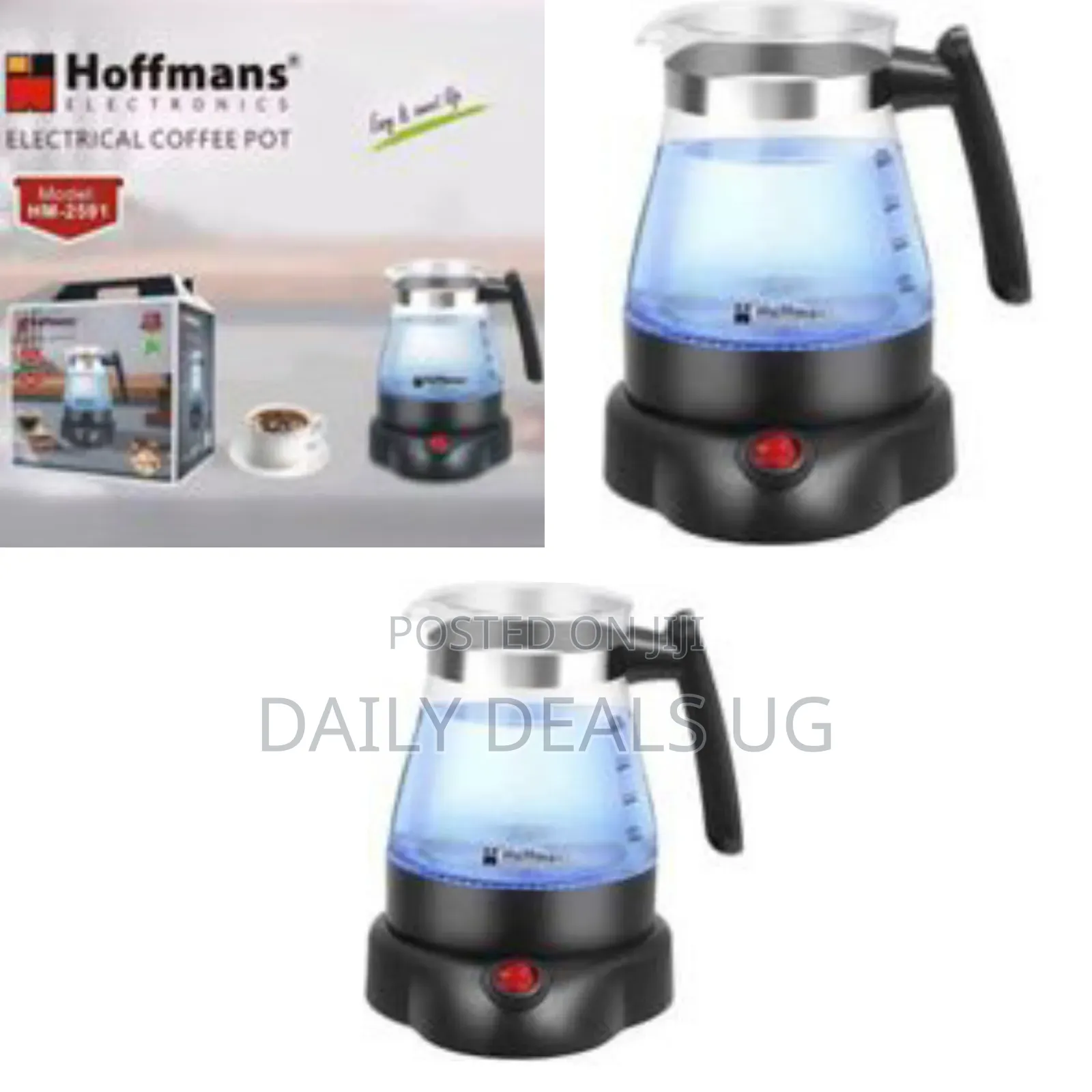 Hoffmans 800ml Grand Electronic Coffee Pot Glass Coffee Maker Kettle in Central Division ...