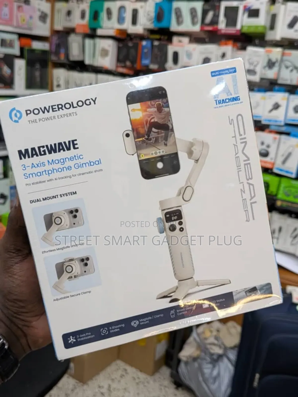 Powerology Mag-Wave 3axis Smart Phone Gimbal in Central Division - Accessories for Phones ...
