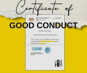 Interpol Certificate of Good Conduct Police Clearance Forms. for sale ...
