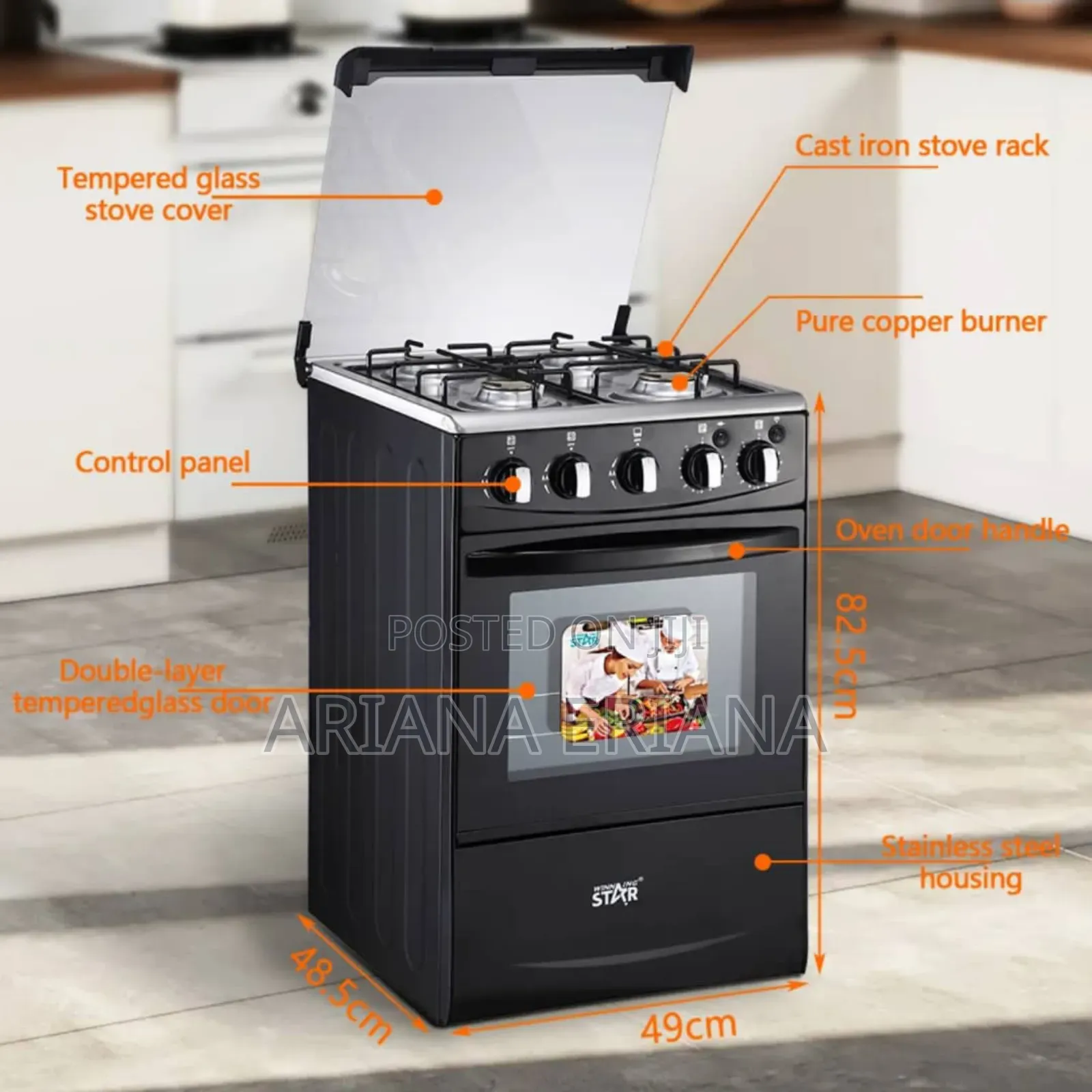 Winning Star 4-Burner Gas Stove With an Oven for sale - Ariana Eriana ...