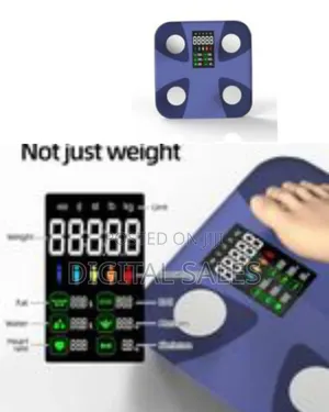 Lcd High Accurate Glass Body Fat Analysis Electronic Smart Scale in ...
