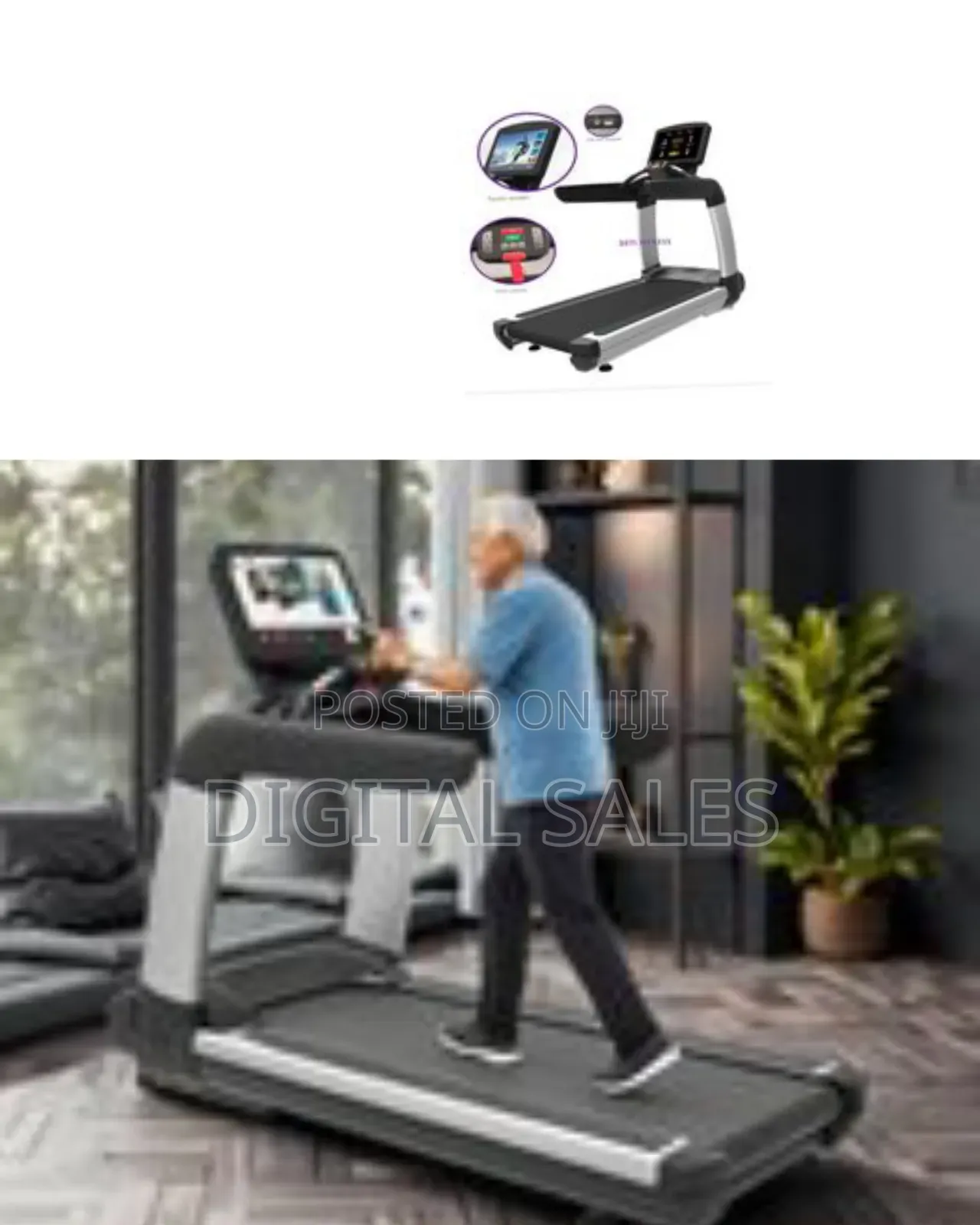 Fitness Equipment Led Screen Electric Commercial Leg High Tech Treadmi ...