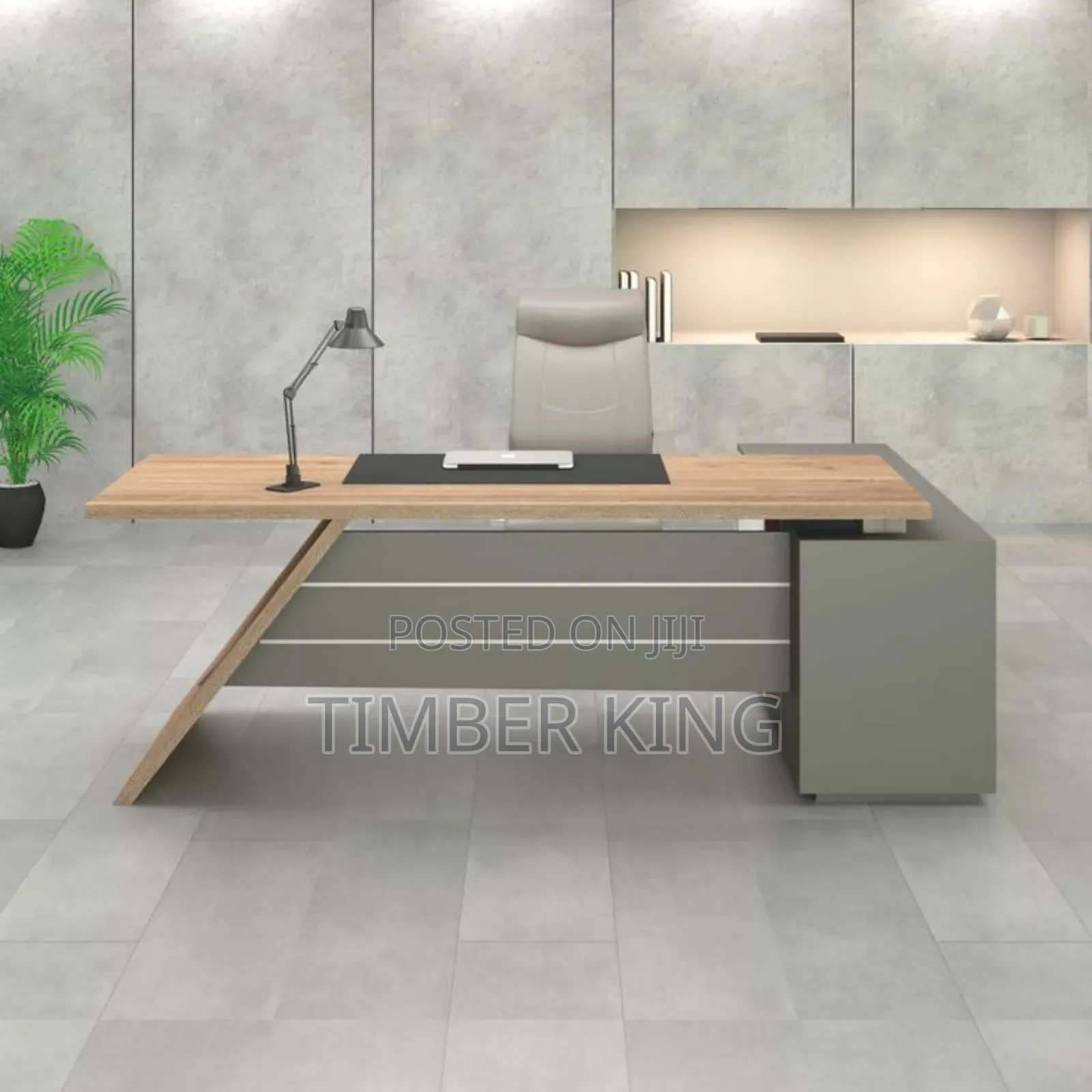 An L-Shaped Executive Desk in Central Division - Furniture, Timber King ...