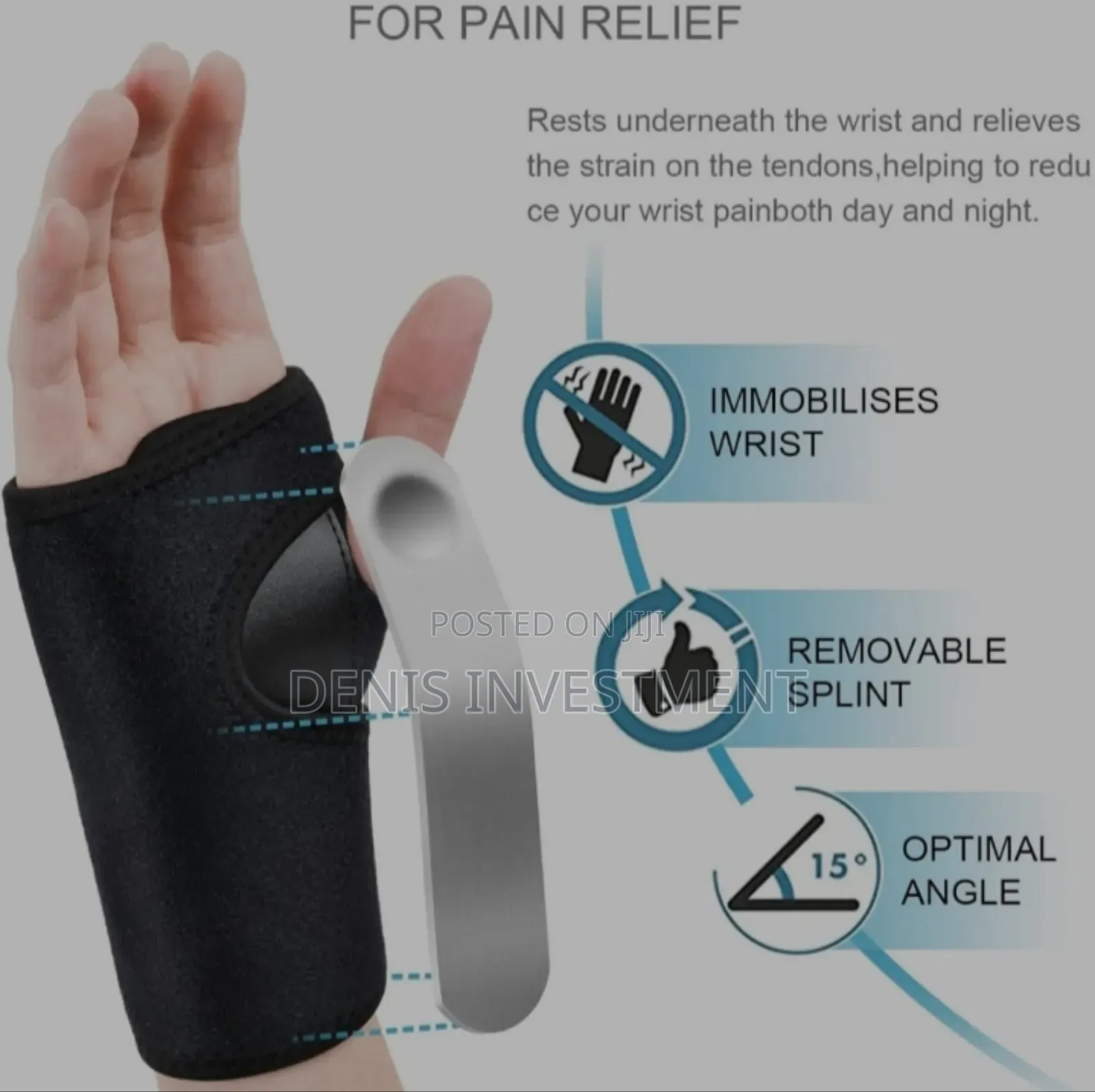Adjustable Palm/Wrist Support Brace in Rubaga - Medical Equipment ...