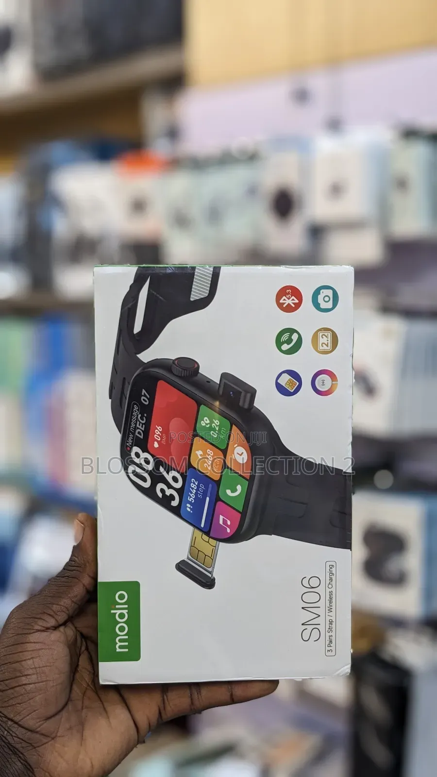 Modio Sm06 Smartwatch With Sim Card, Hd Call and Camera for sale ...