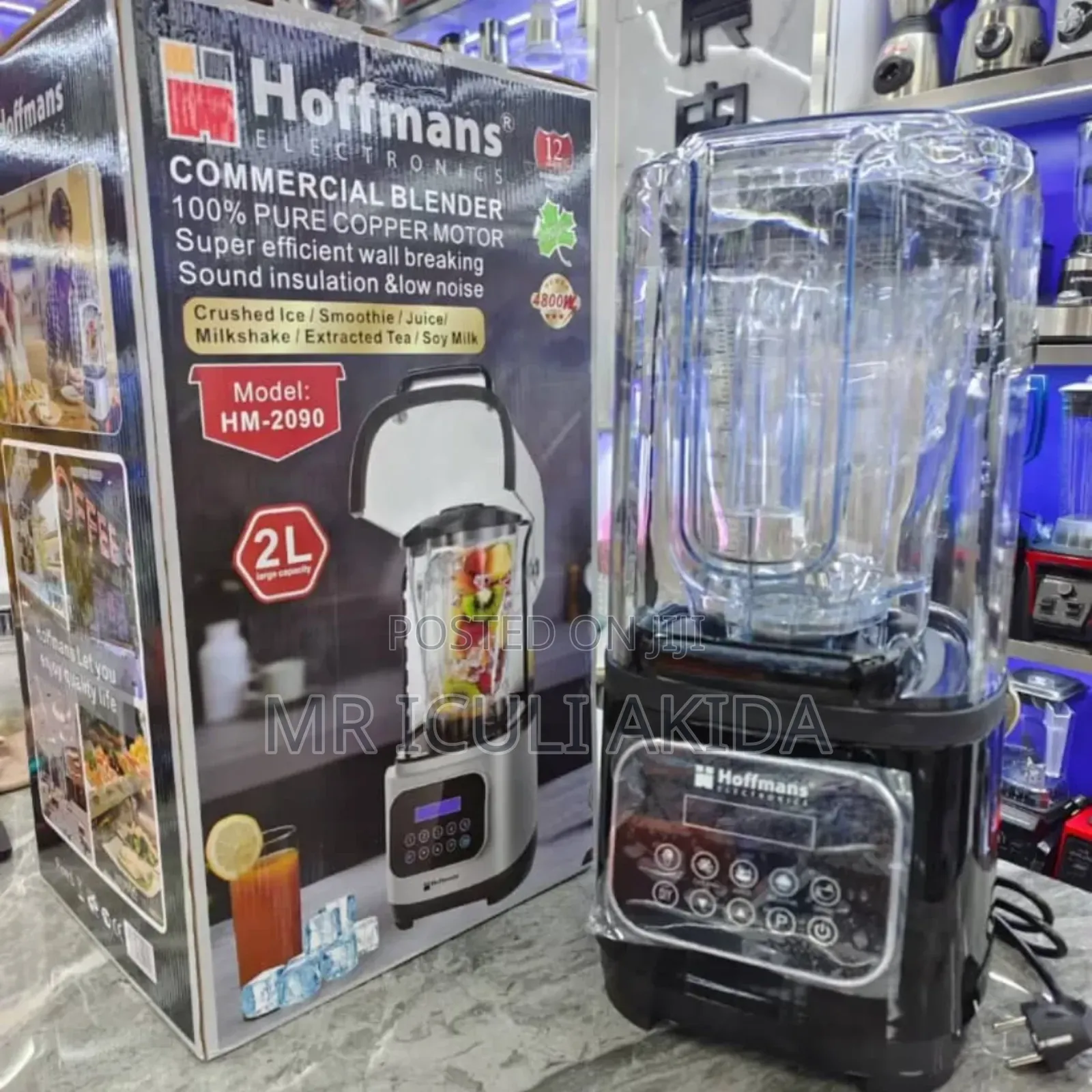 Hoffmans 2litrs Pure Copper Motor Commercial Blender, Model Hm-2093 in ...