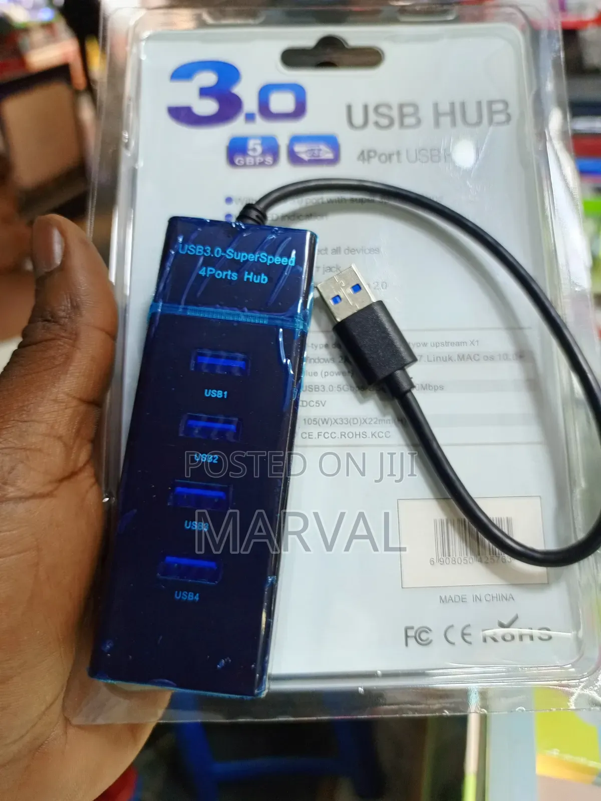 Portable 4-Port Usb 3.0 Hub. in Central Division - Computer Accessories ...
