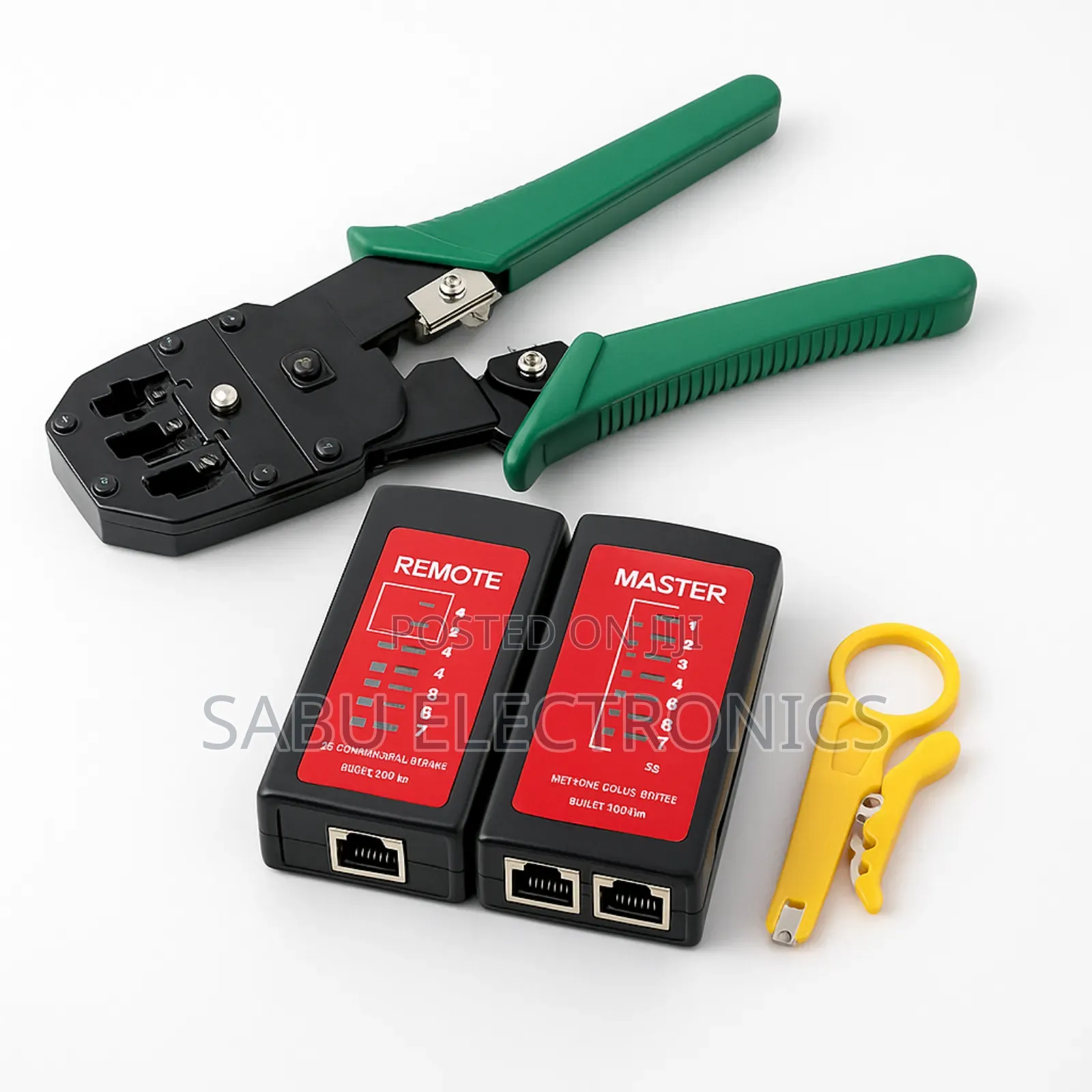 3in1 Network Crimping Tool Set -Rj45 Crimper + Cable Tester + Stripper ...